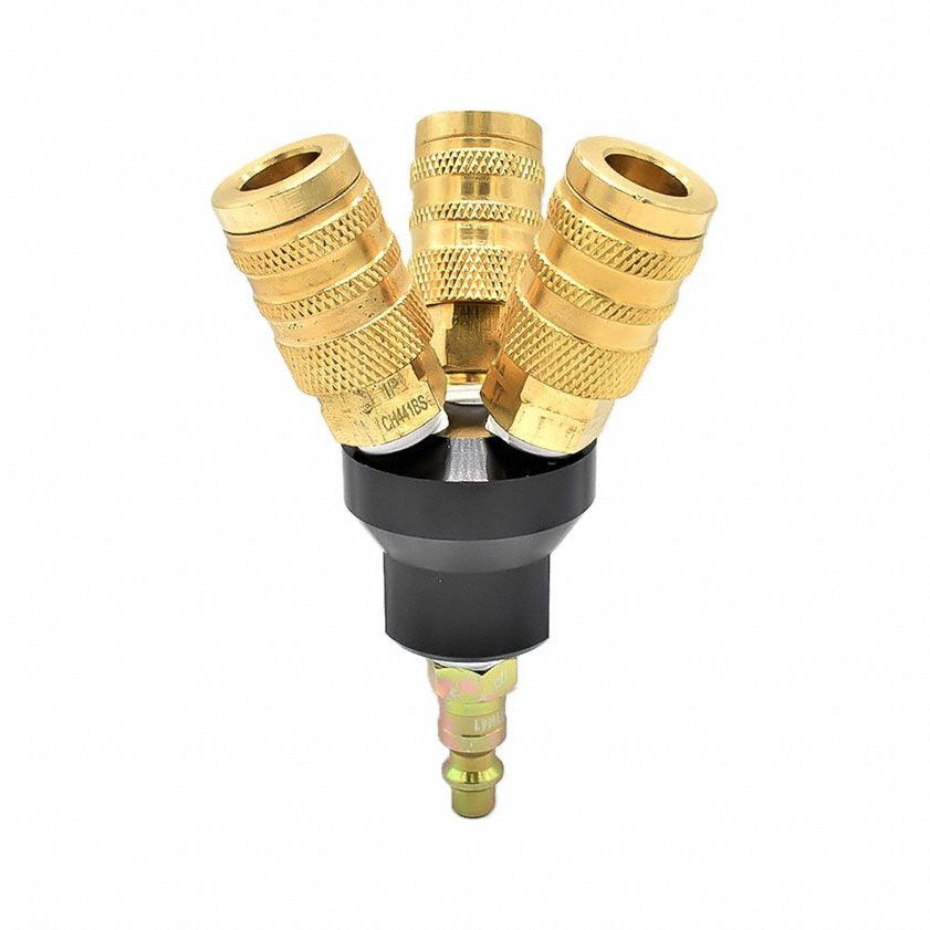 INTERSTATE PNEUMATICS, FNPT x FNPT, Aluminum, Pipe Manifold Fitting ...