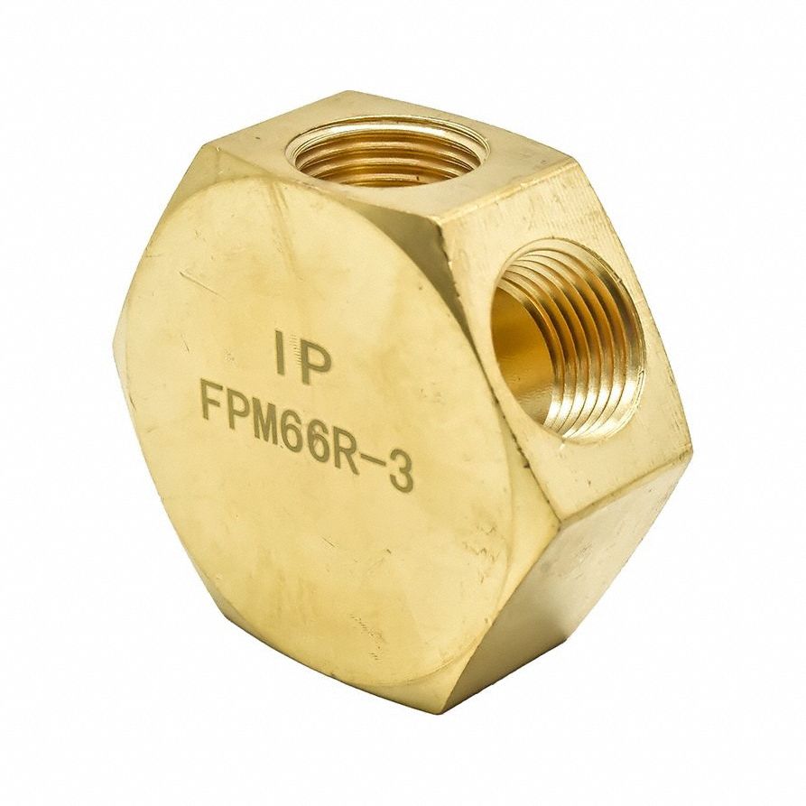 INTERSTATE PNEUMATICS, NPT x NPT, Hex, Pipe Manifold Fitting - 877EJ2 ...