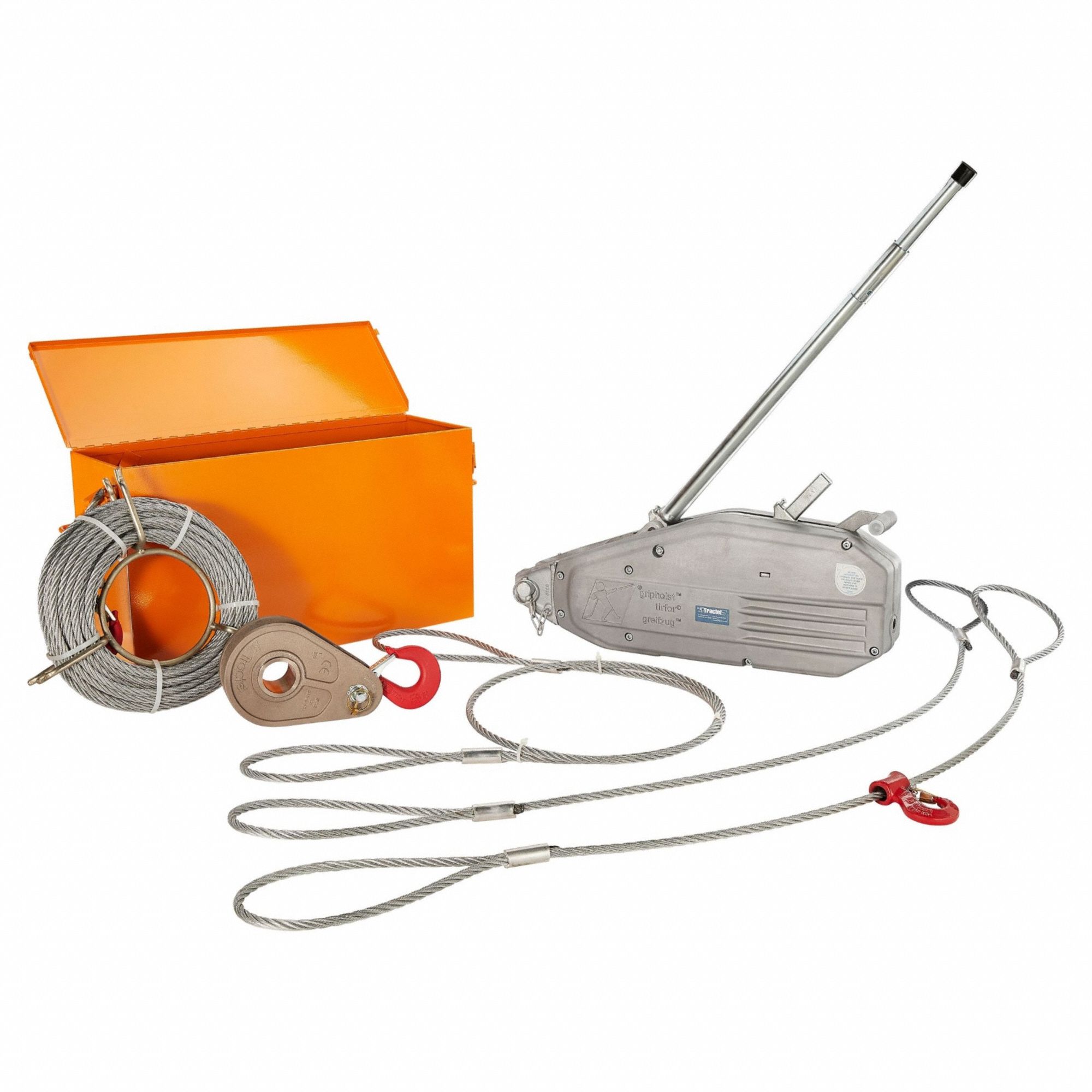 TRACTEL Kit de Rescate,Cap. Elevación 8000 lb. - 6XXJ3 | RESCUETU32K ...