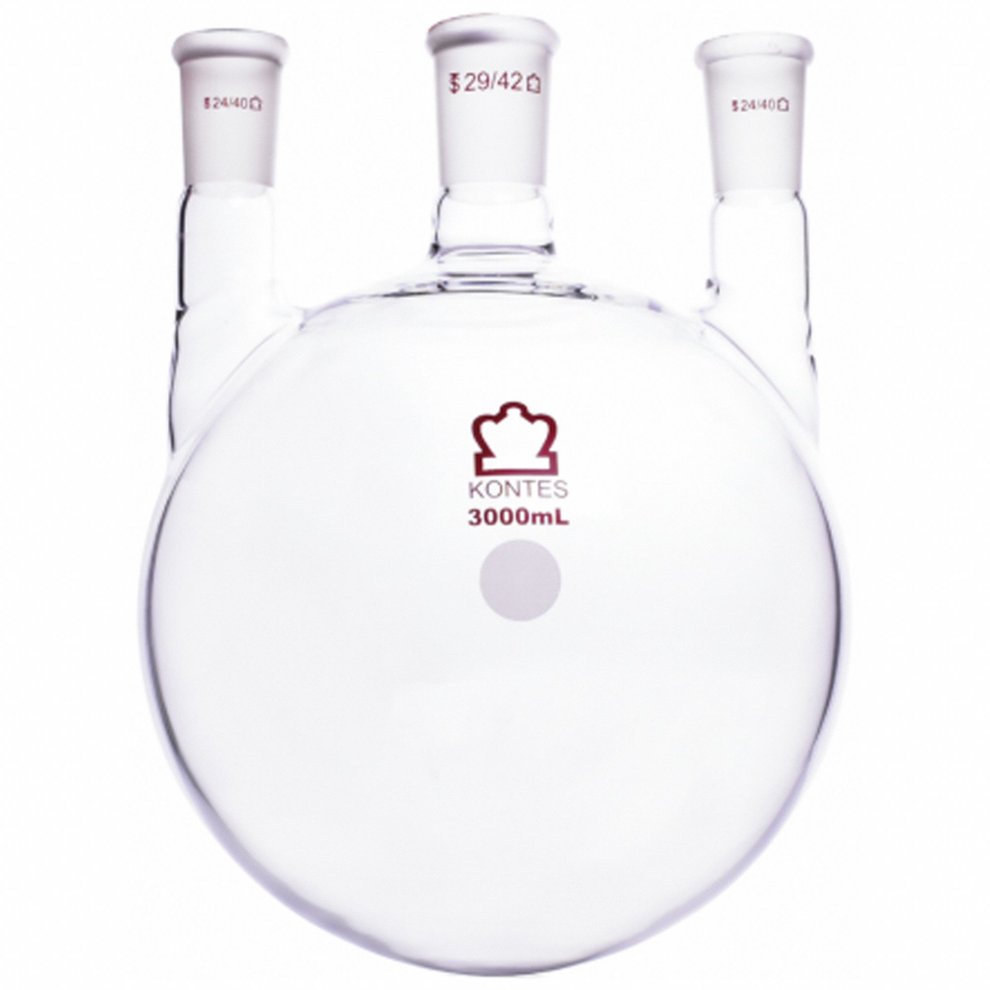 Borosilicate Glass, 3 L Capacity - mL, Round Bottom Flask - 52NH96 ...