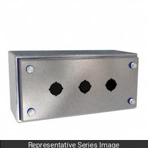 HAMMOND, 22mm, 3 Holes, Push Button Enclosure - 819ZG2|HYMPB3SS - Grainger