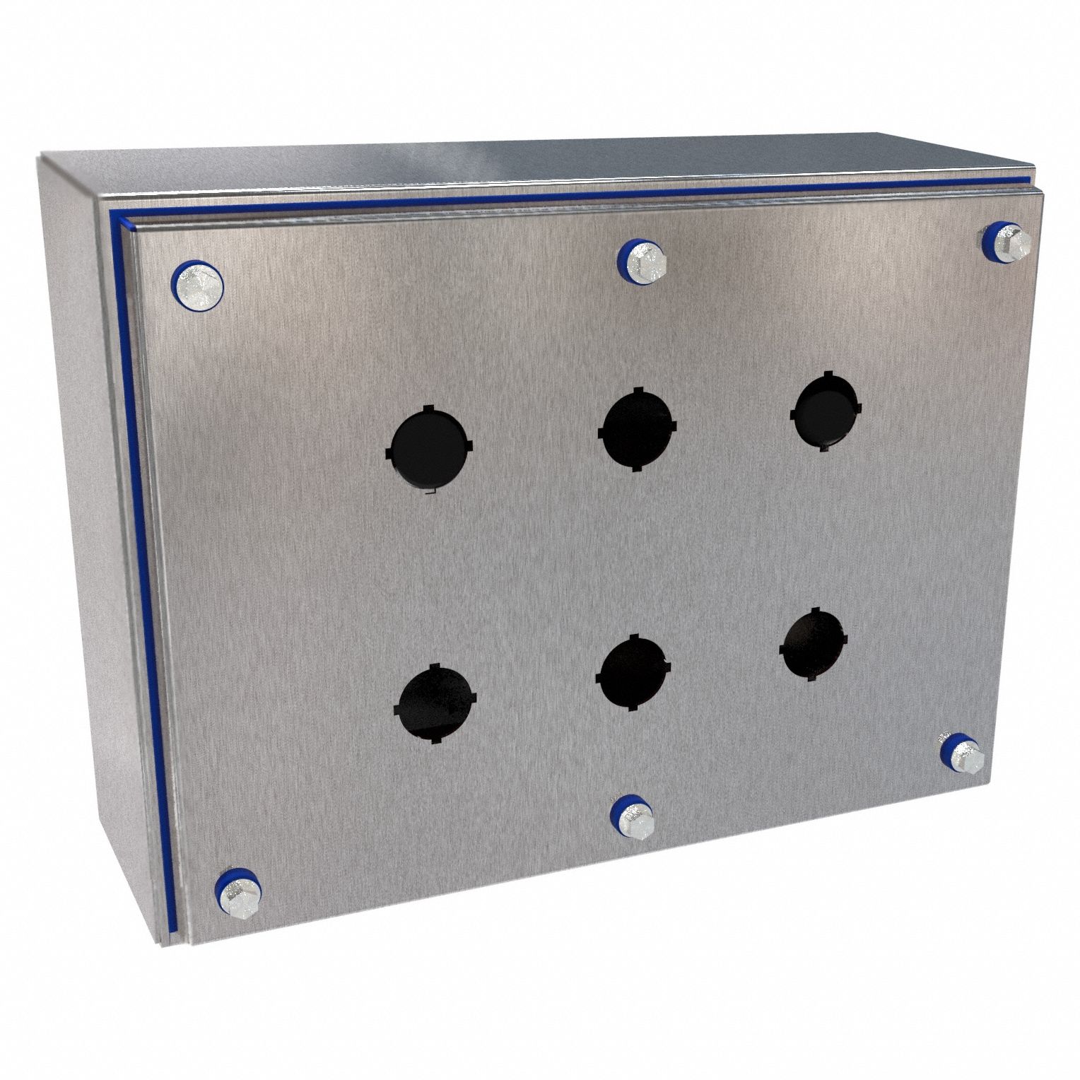 HAMMOND, 22mm, 6 Holes, Push Button Enclosure - 819ZG5|HYMPB6SS - Grainger