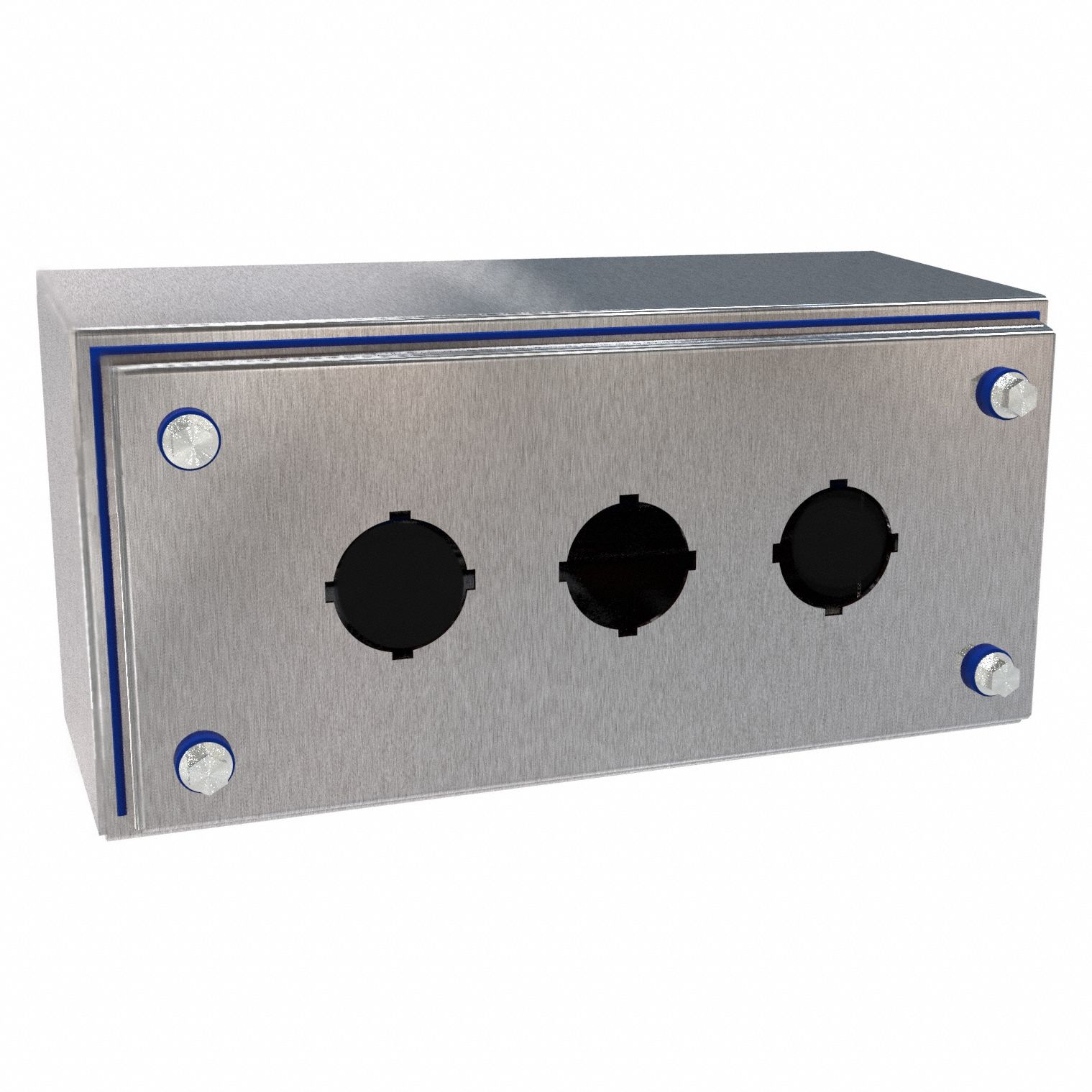 HAMMOND, 30mm, 3 Holes, Push Button Enclosure - 819ZG8|HYPB3SS - Grainger