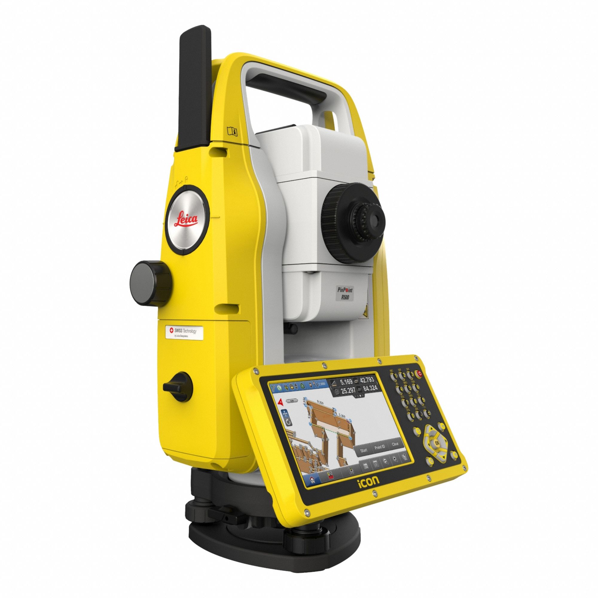 LEICA, Self-Leveling, 30 mm Aperture, Manual Total Station - 820C65 ...