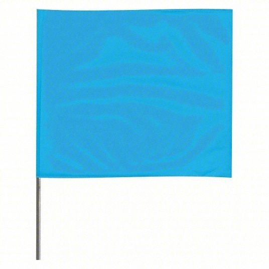 2 1/2 in x 3 1/2 in Flag Size (HxW), 15 in Staff Ht, Marking Flag ...