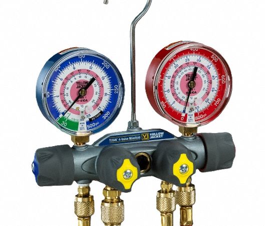 YELLOW JACKET, 4 Valves, Series Titan, Manifold Gauge - 809K44|49935 ...
