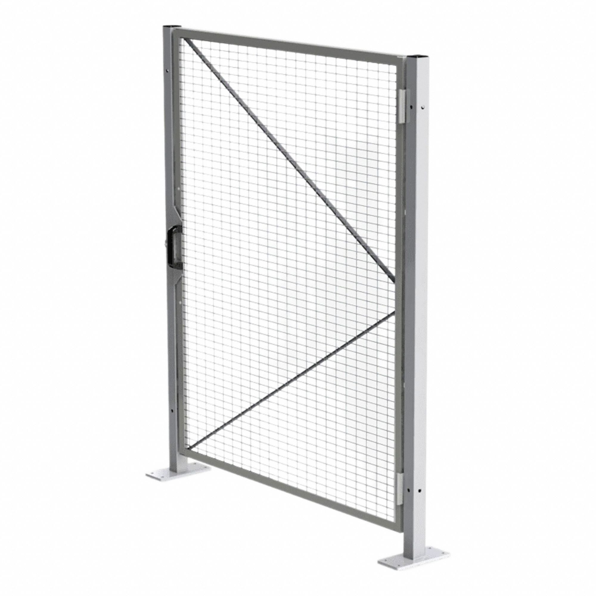 WIRECRAFTERS, 60 in x 48 in, Padlock, Woven-Wire Machine Guard Door ...