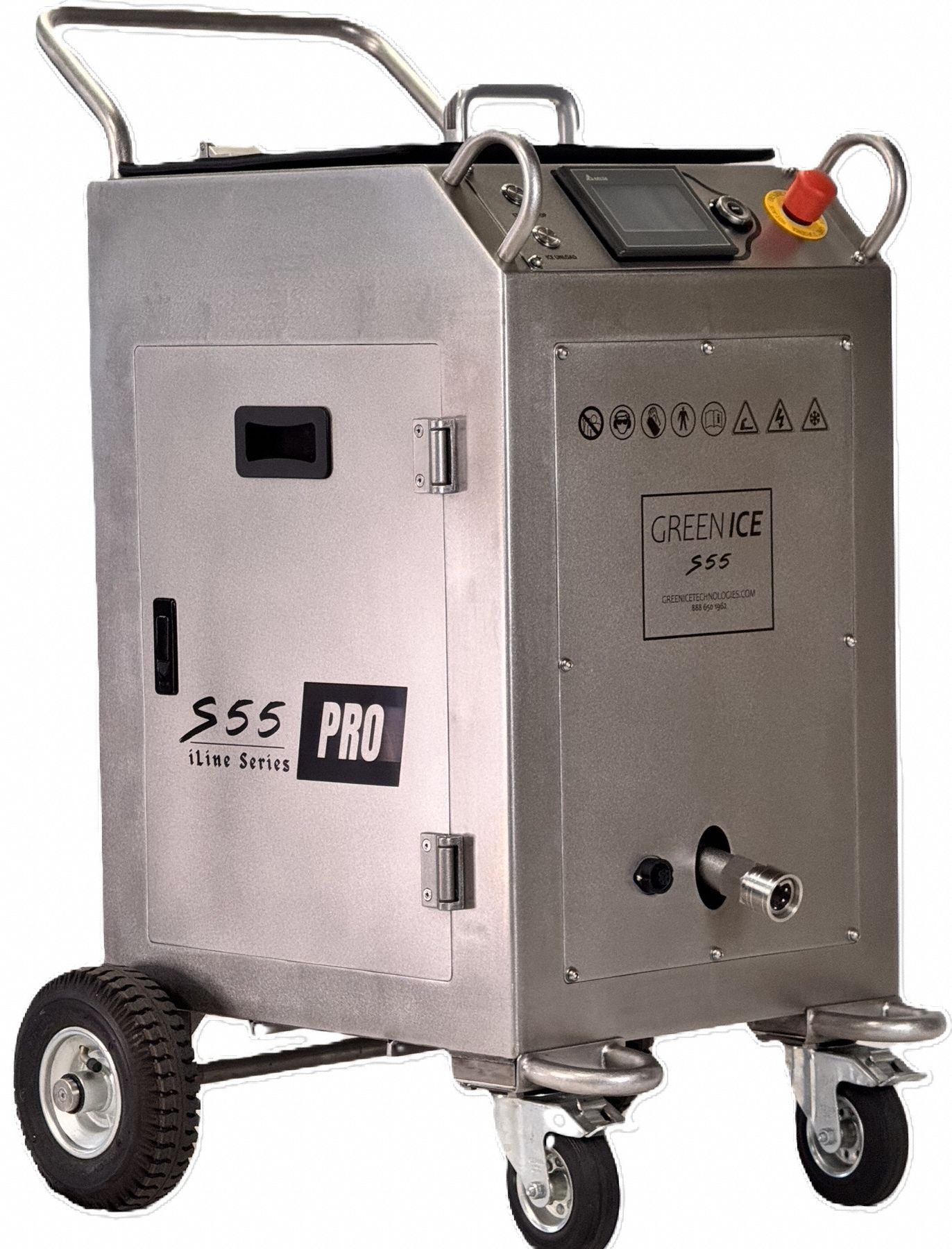 GREEN ICE TECHNOLOGIES, iLine S55 Pro 2-in-1 Dry Ice Blaster, 375 cfm ...