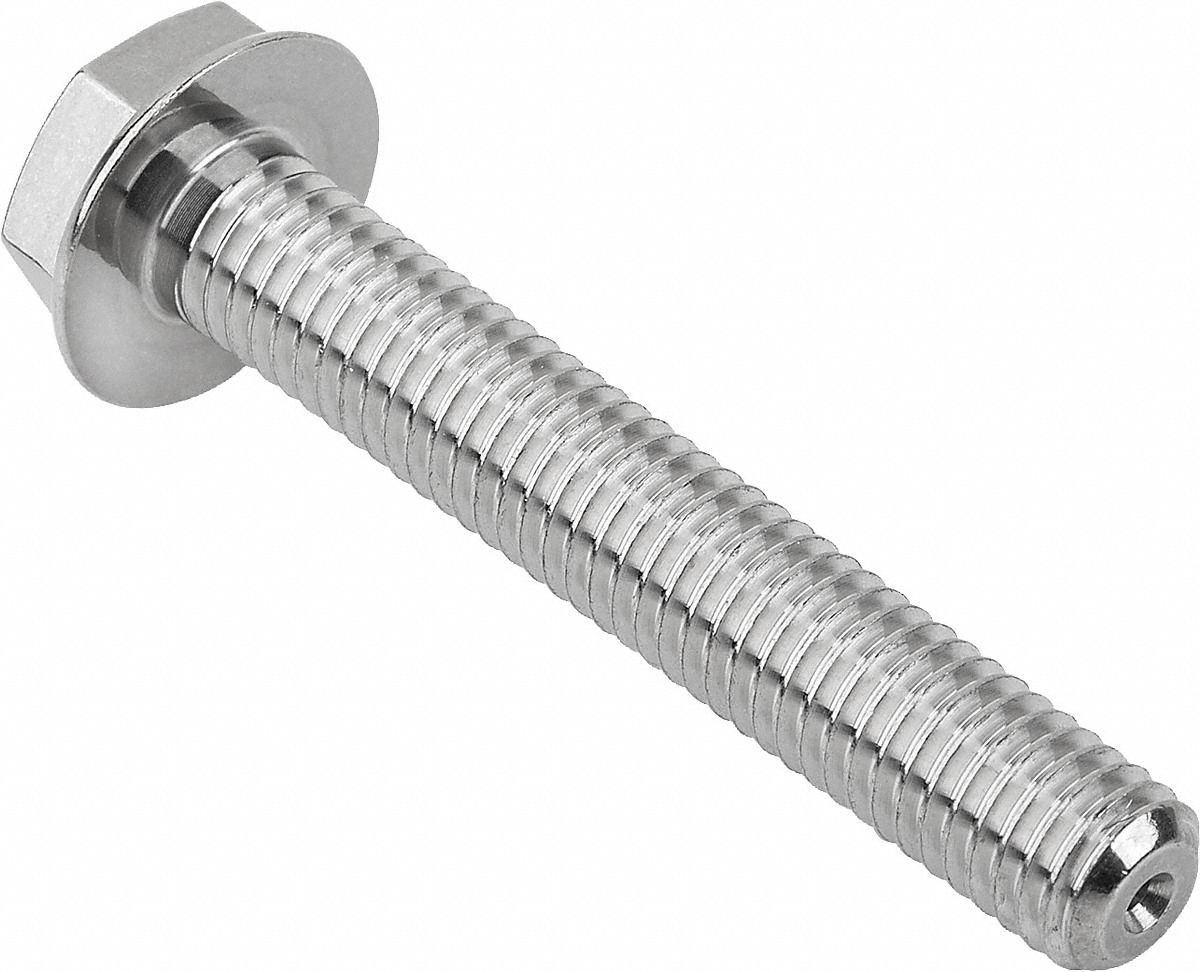 Stainless Steel, Fully Threaded, Hygienic Hex Head Screw - 802GX4|K1411 ...