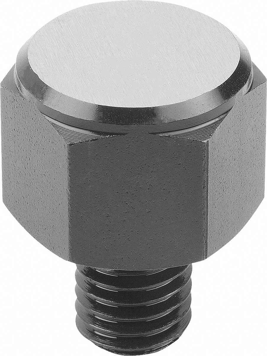 KIPP, External Threads, Flat, Positioning Foot w/Flat Face - 801WZ9 ...