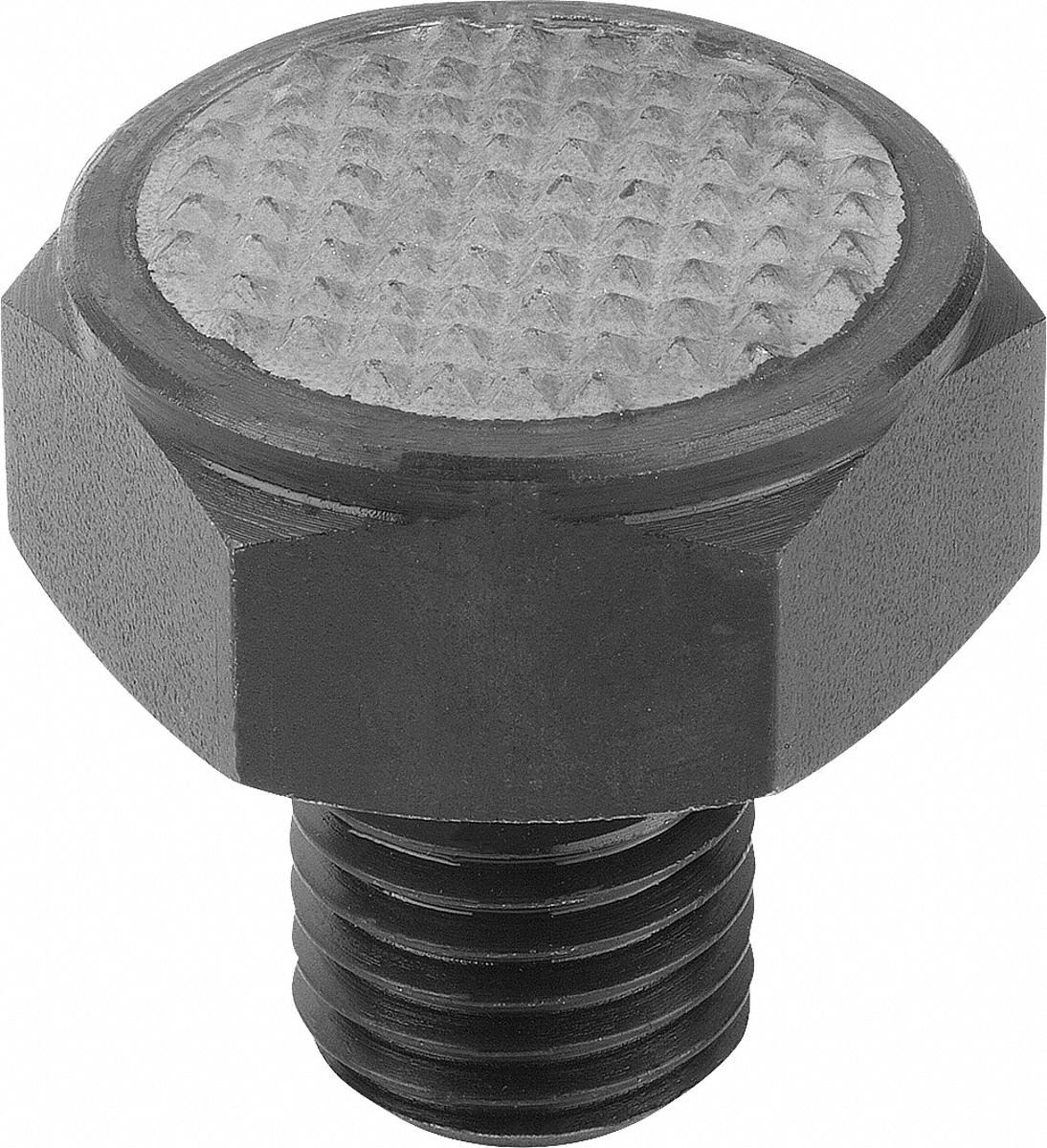 KIPP, External Threads, Serrated, Positioning Foot w/Serrated Face ...