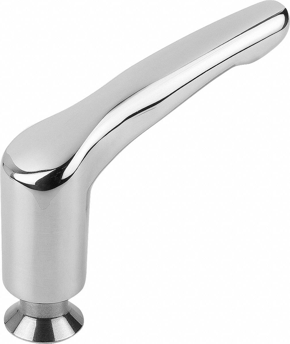 KIPP, SS, M6 Thread, Adjustable Handle - 802KP3|K1316.206 - Grainger