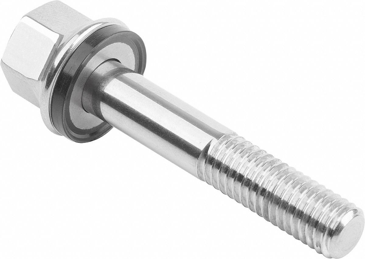 Stainless Steel, Partially Threaded, Hygienic USIT Hex Head Bolt w ...