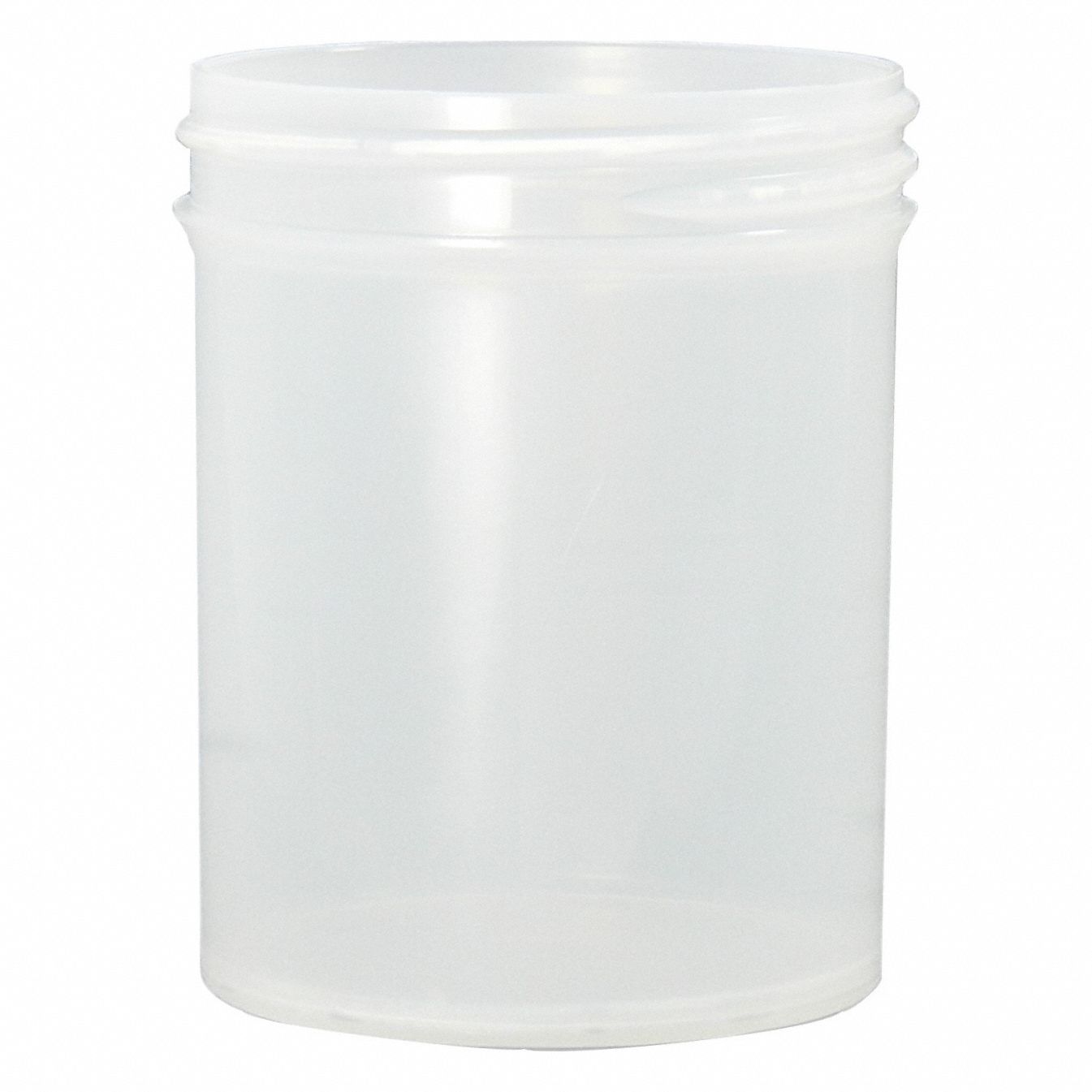 Polypropylene, 8.5 fl oz Capacity - oz, Natural JAR, PP, Polypropylene ...