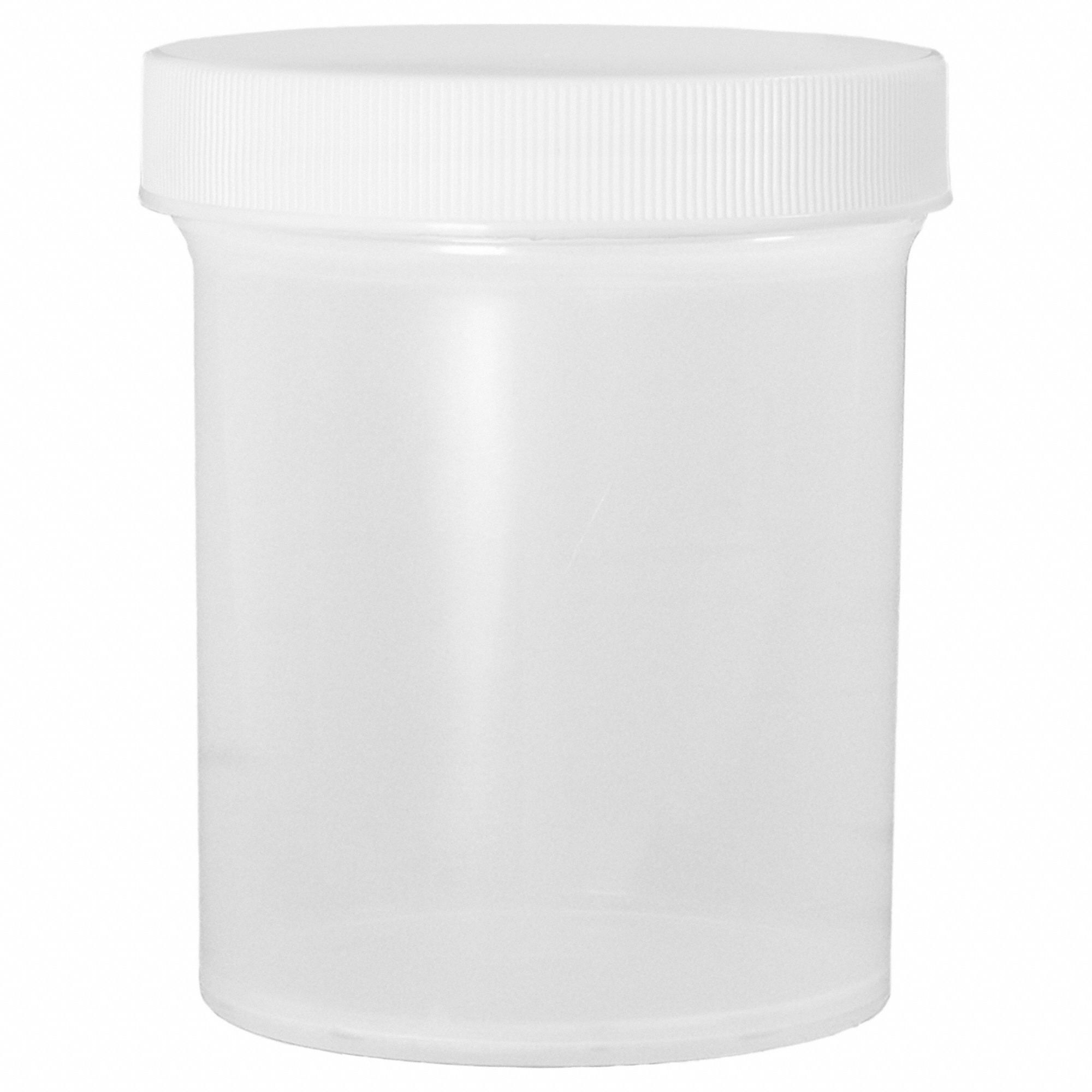 Polypropylene, 4 fl oz Capacity - oz, Jar - 814KN4|PLC-07432 - Grainger