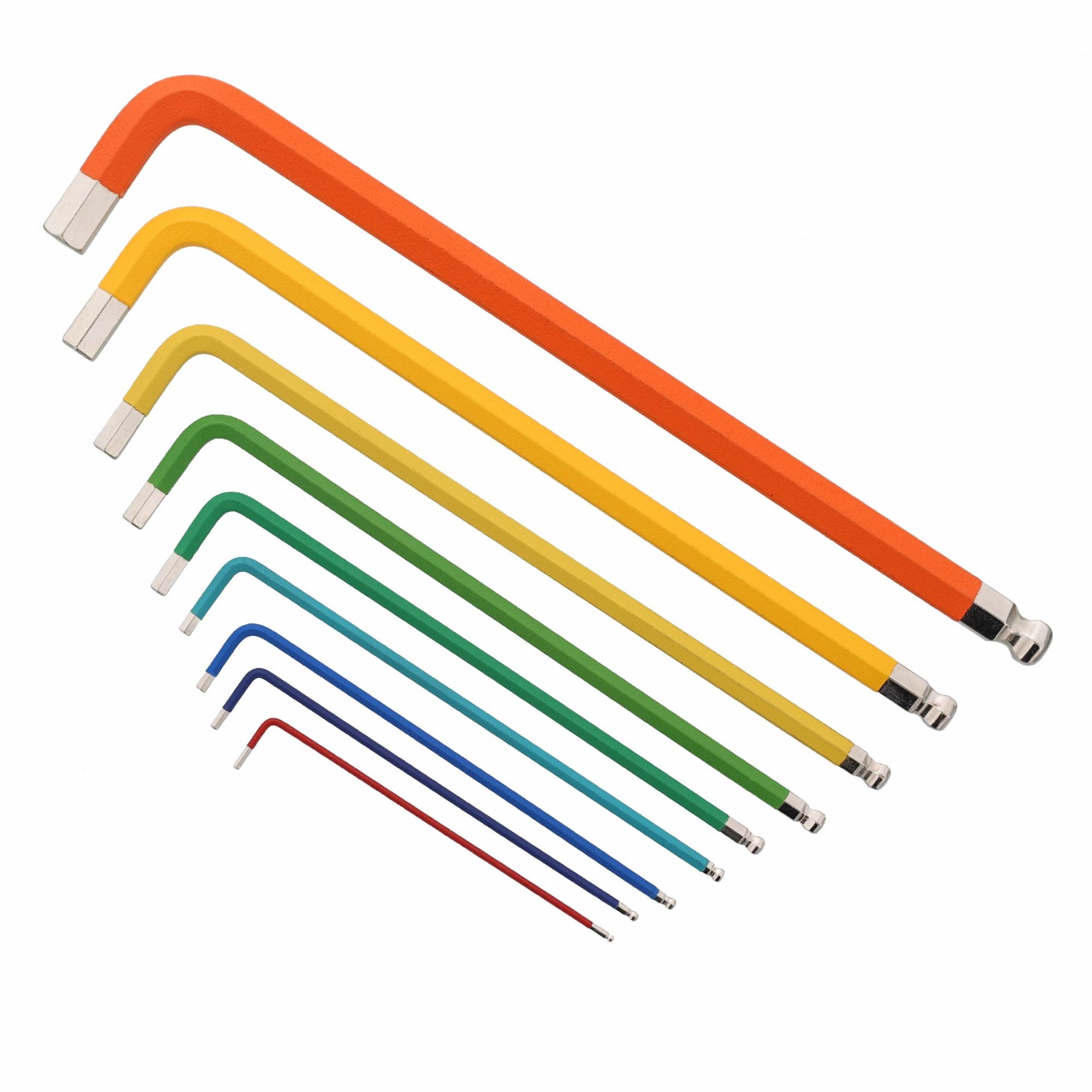 WIHA, 6 - 10 Pieces, L, Hex Key Set - 833DN1|66980 - Grainger