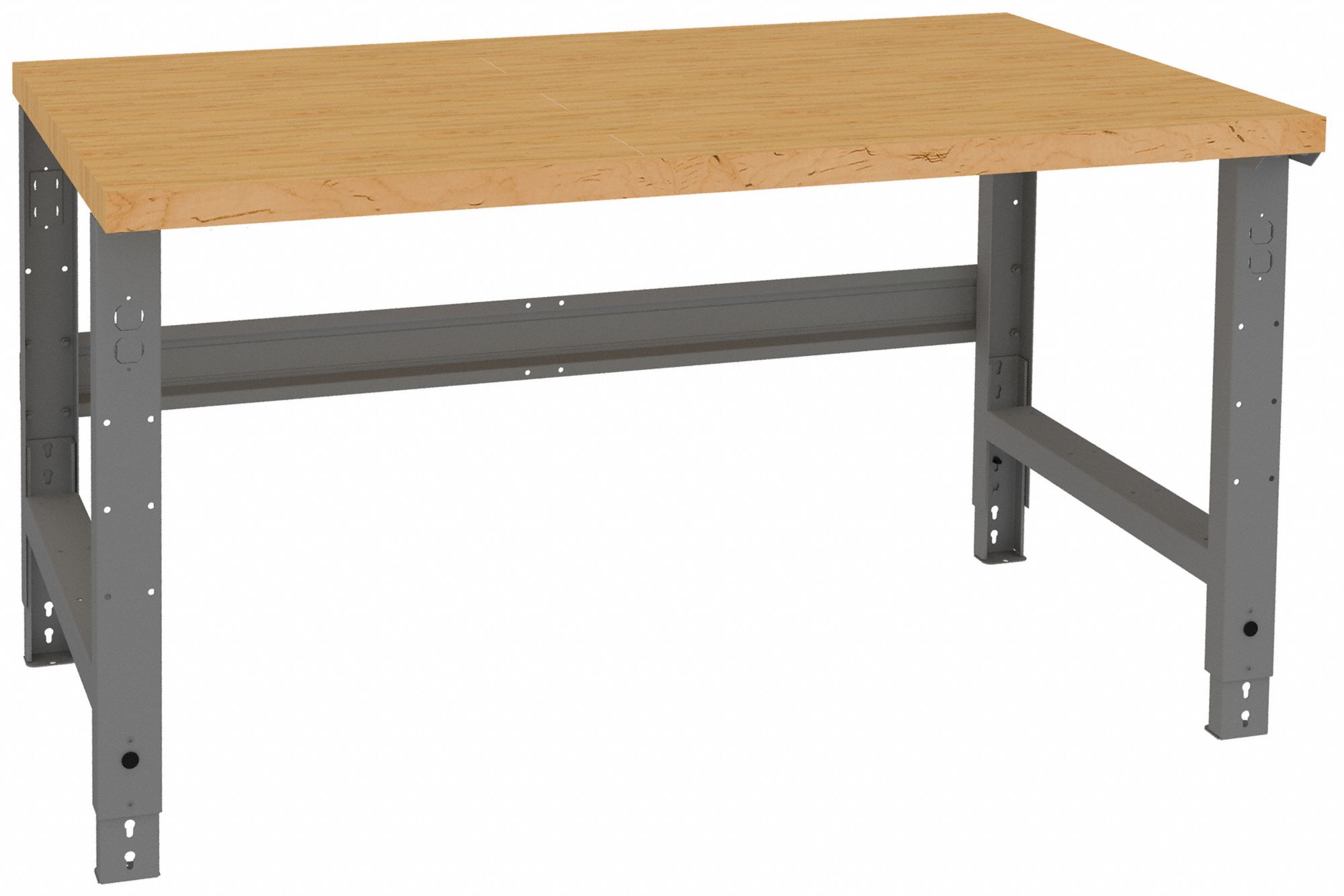 TENNSCO, Adj Ht, Laminated Hardwood Butcher Block, Workbench - 1PA86 ...