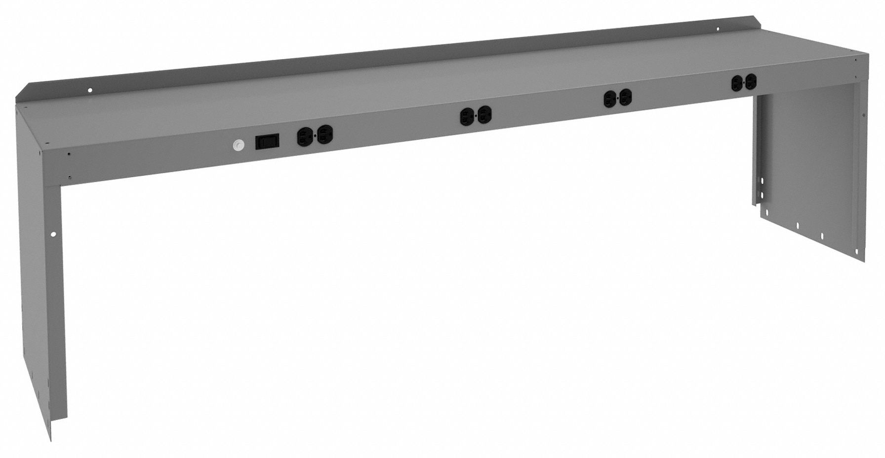 TENNSCO, 72 in Overall Wd, 15 in Overall Dp, Electrical Shelf Riser ...