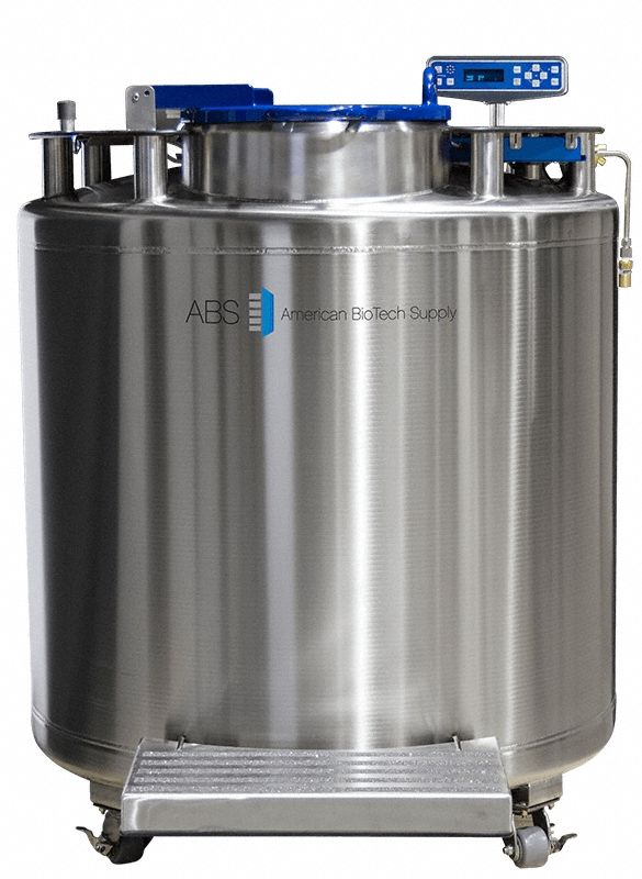 AMERICAN BIOTECH SUPPLY, 698 L Capacity, 45 in Overall Dia, Cryogenic ...