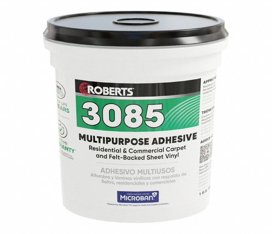 ROBERTS Adhesivo Multiusos,Cubeta,1 gal.,Beige - 53WC22 | 3085-1 ...