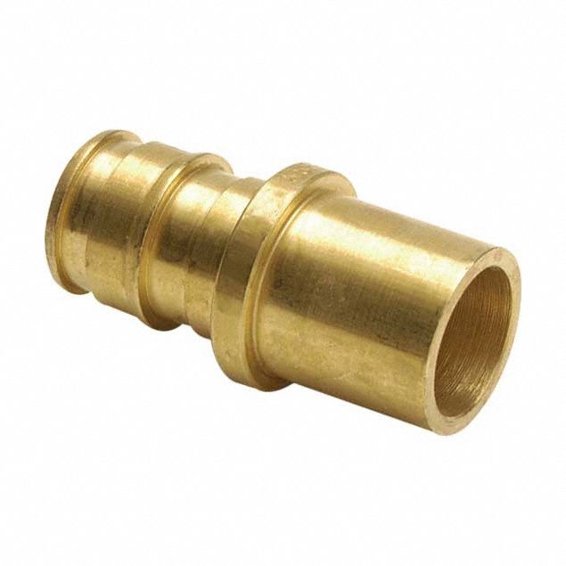 UPONOR, 1 in Pipe x 1 in Pipe Size, Barbed x Cup, Barbed Fitting ...