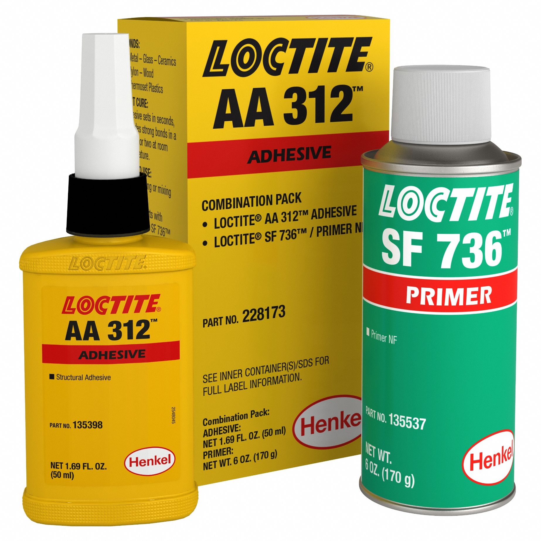 LOCTITE, AA 312, Activator Cured, Structural Adhesive - 810YU5|228173 ...