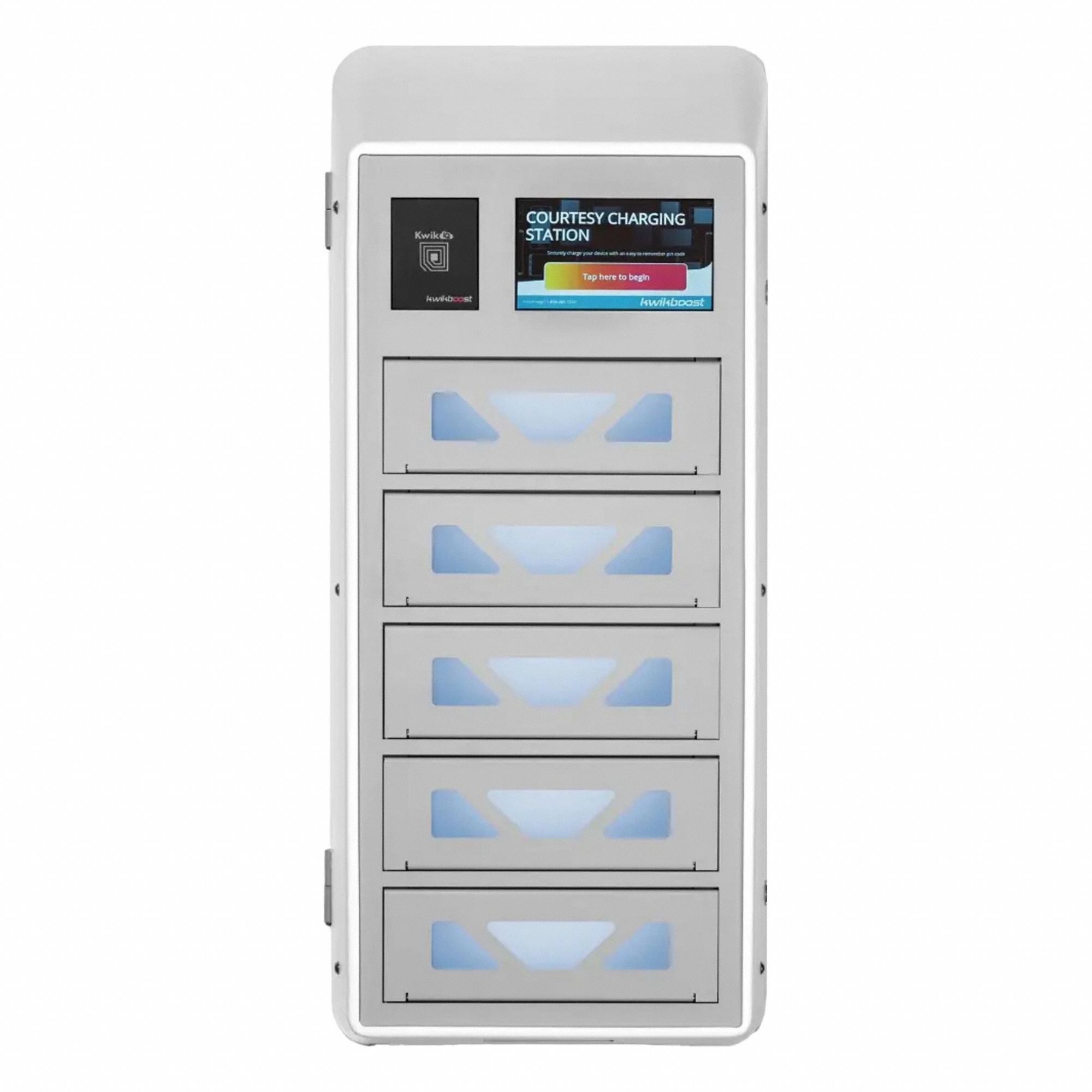 KWIK IQ, 15 in x 9 in x 23 in, Wall Mounting, Device Charging Locker ...