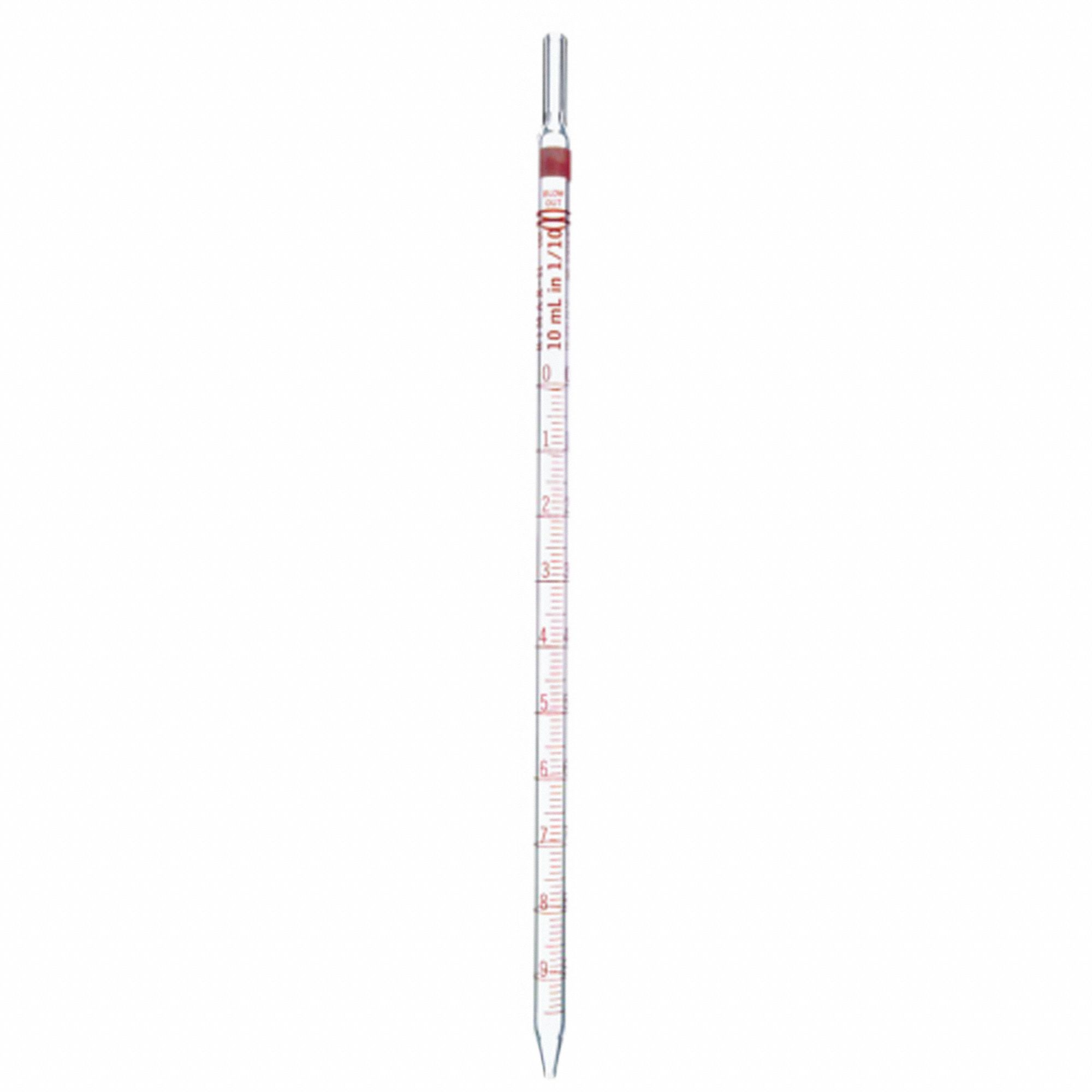 KIMBLE, 25 mL Capacity, 0.1 mL Graduation Increments, Serological ...