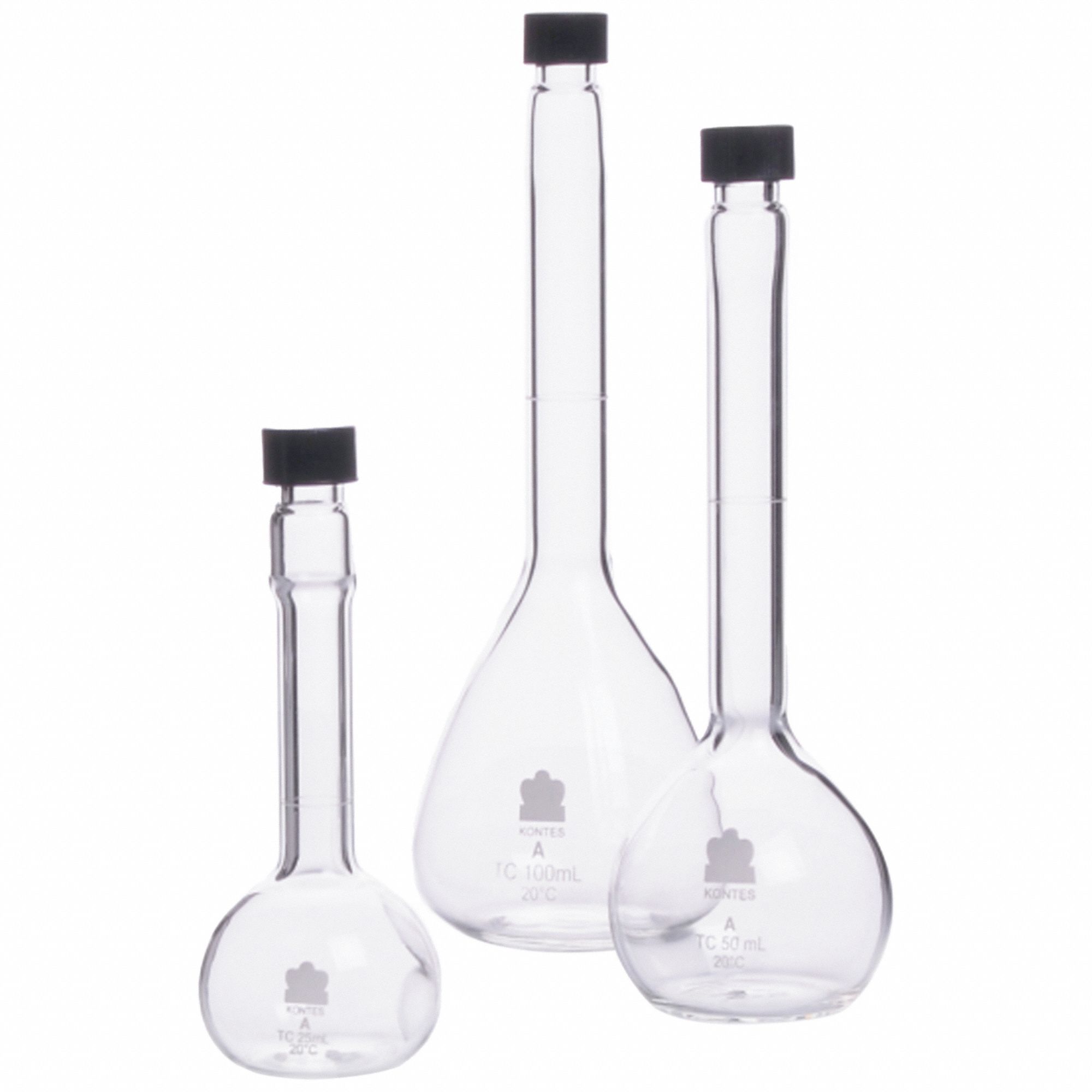 Borosilicate Glass, 50 mL Capacity - mL, Volumetric Flask - 52NH59 ...