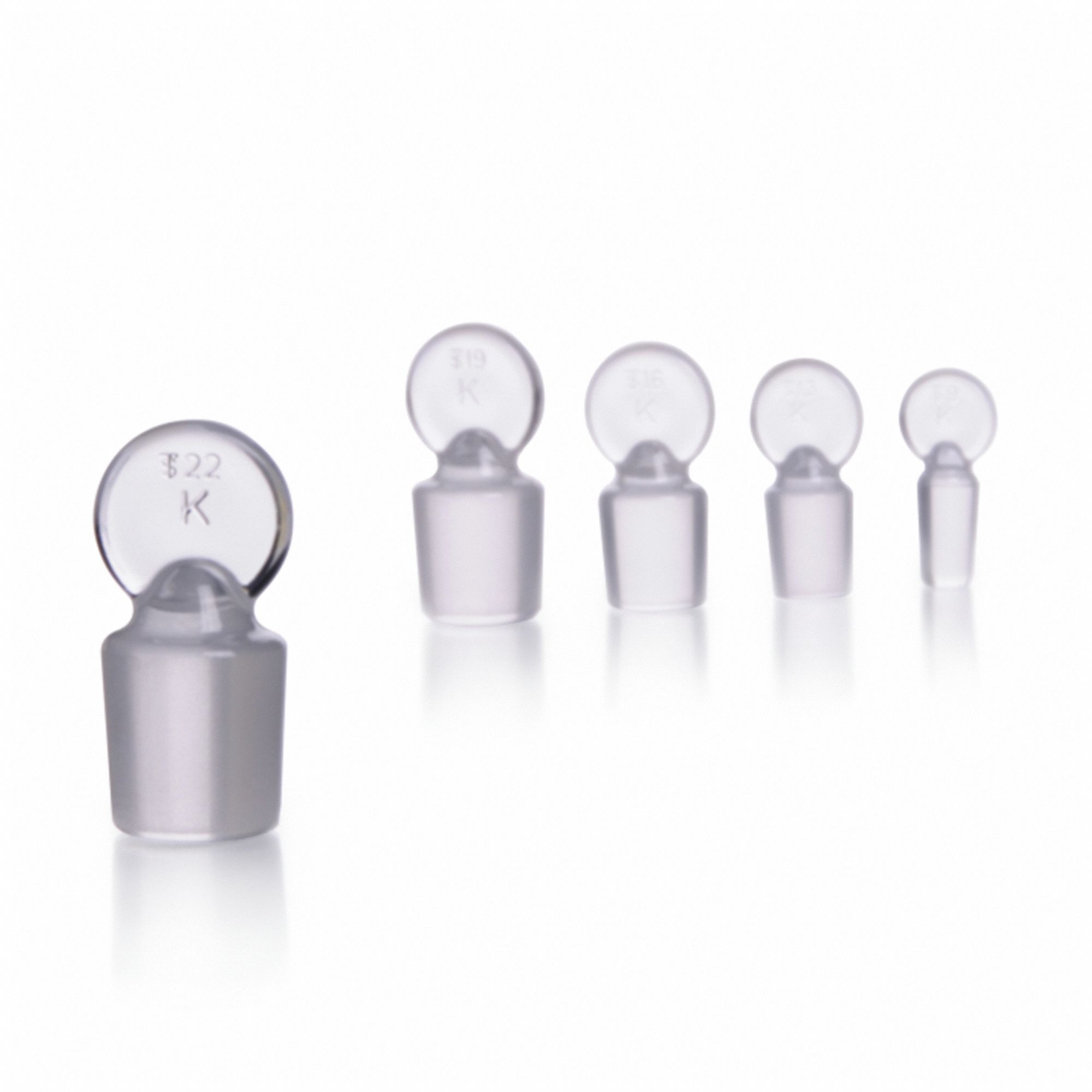 Glass, 22 Stopper Size, Stopper - 52NG41|850100-0022 - Grainger