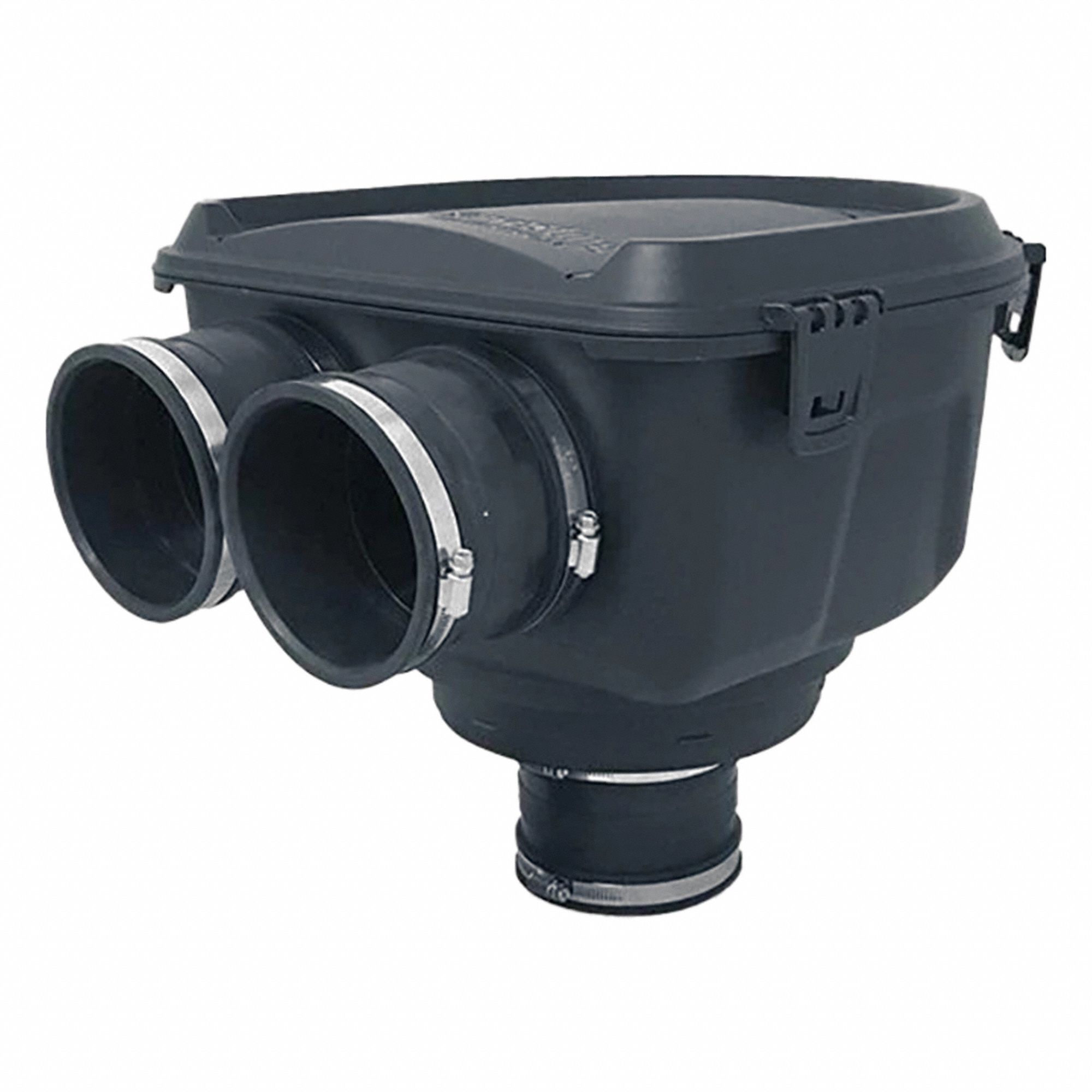 BUSHMAN, Black, 15 1/2 in Overall Ht, Rain Barrel Water Filter - 826Y62 ...