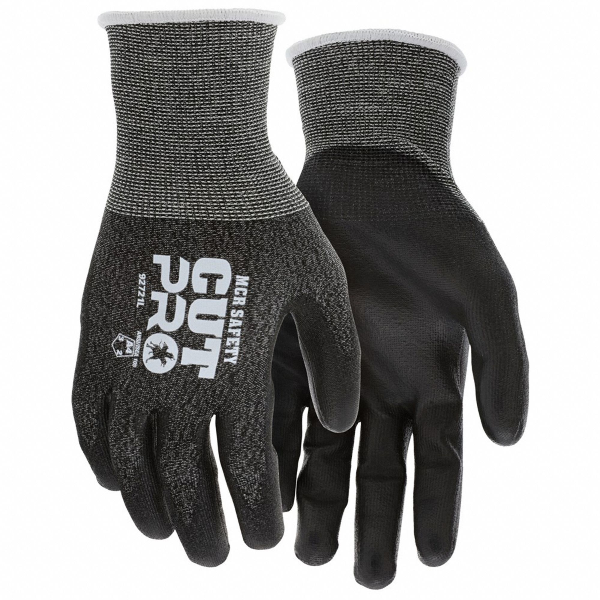 MCR SAFETY, L ( 9 ), ANSI Cut Level A4, Cut-Resistant Glove - 801C34 ...