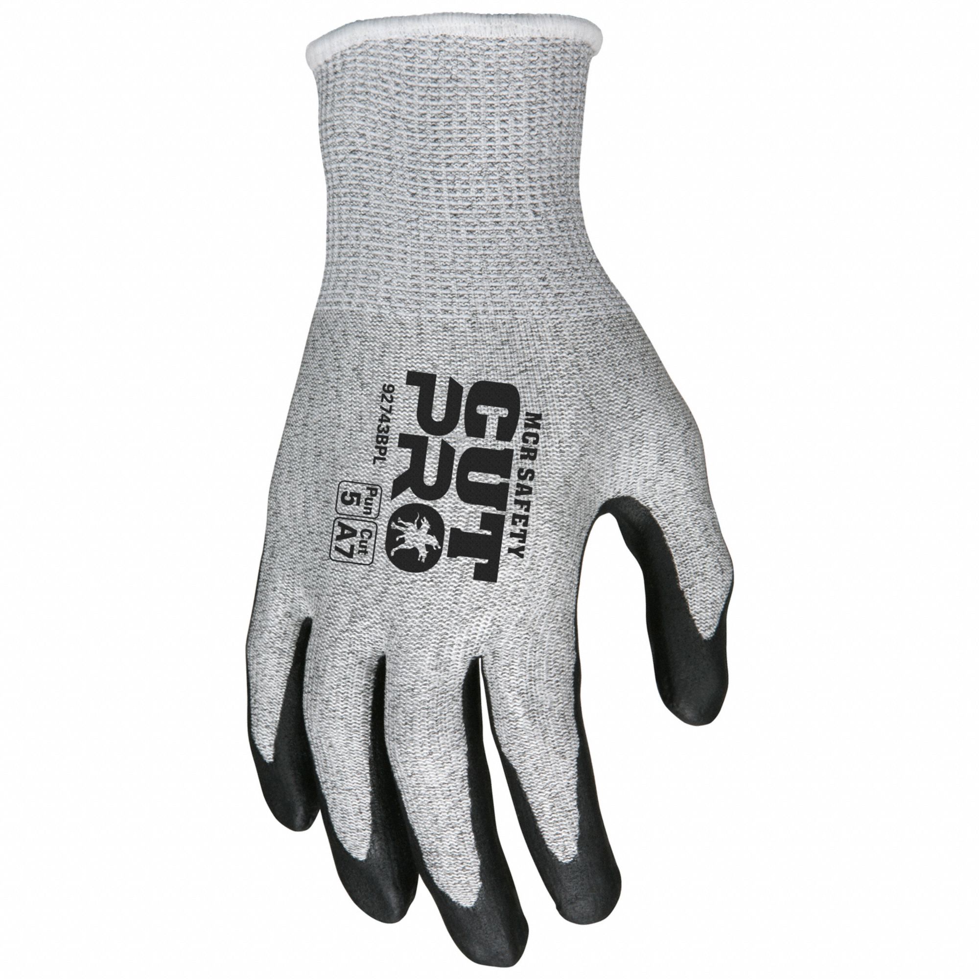 MCR SAFETY, S ( 7 ), ANSI Cut Level A7, Coated Gloves - 330XH5|92743BPS ...