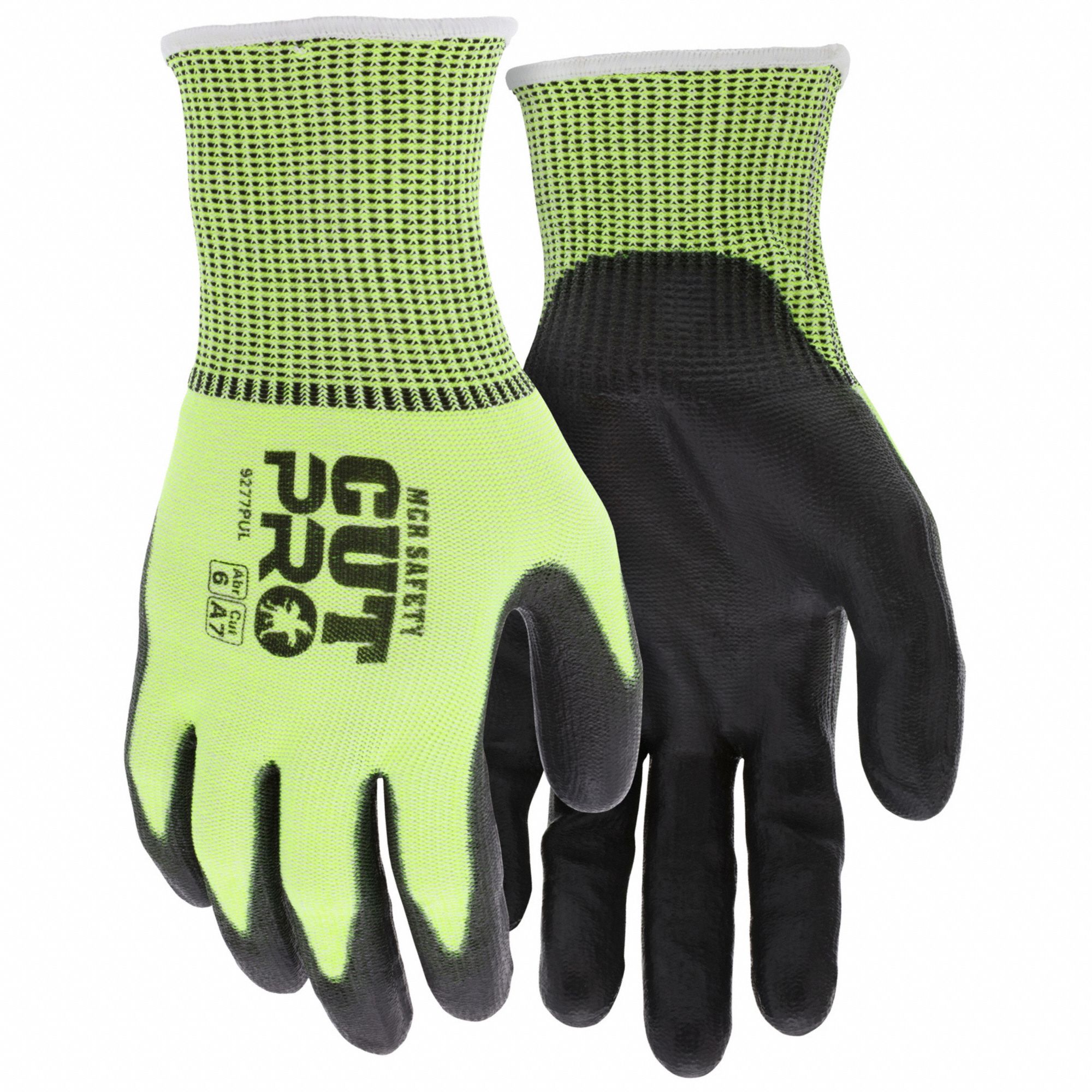 MCR SAFETY, L ( 9 ), ANSI Cut Level A7, Cut-Resistant Glove - 801AZ9 ...