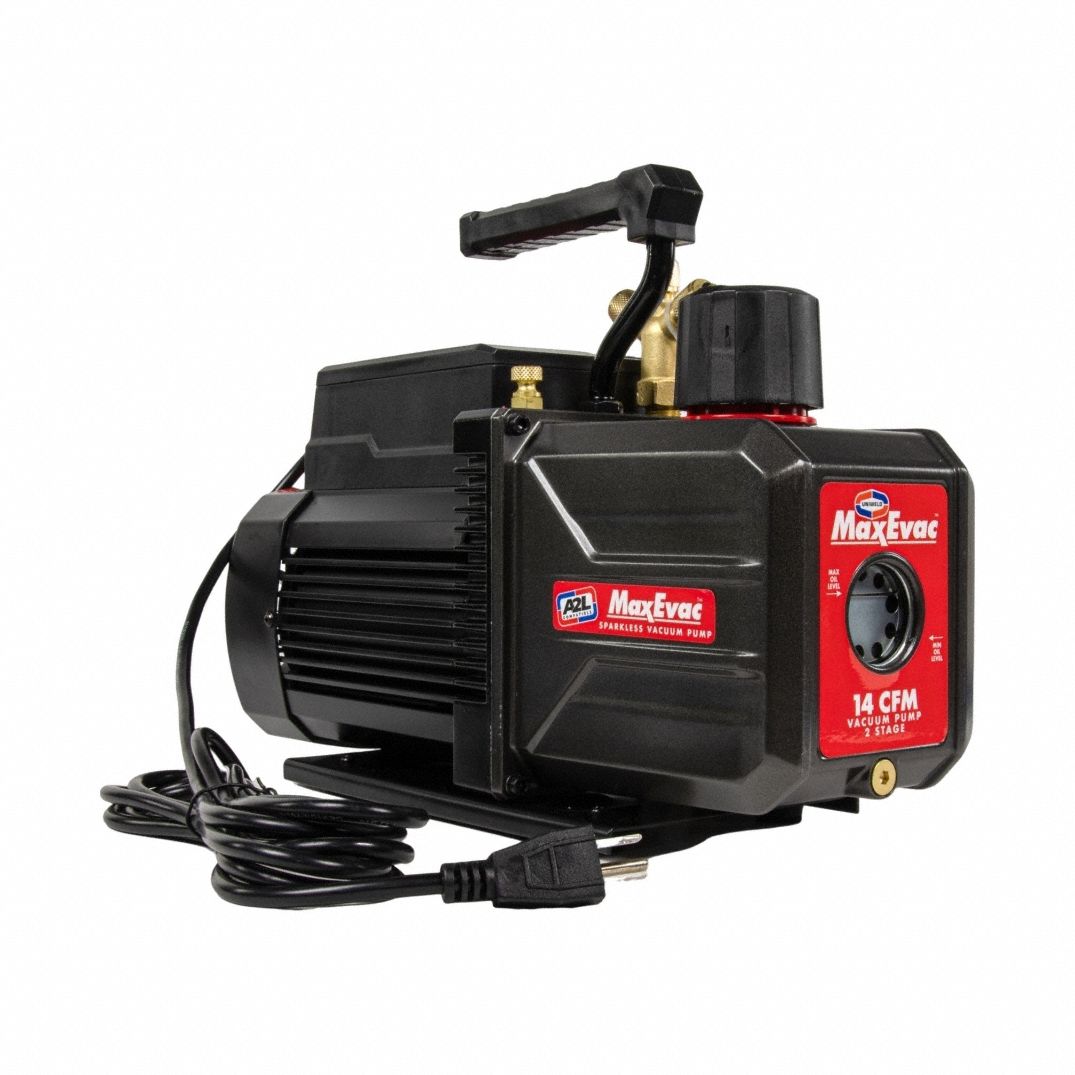 UNIWELD, 14.4 cfm, 120V AC, MaxEvac Vacuum Pump, A2L Compatible, 14.4 ...