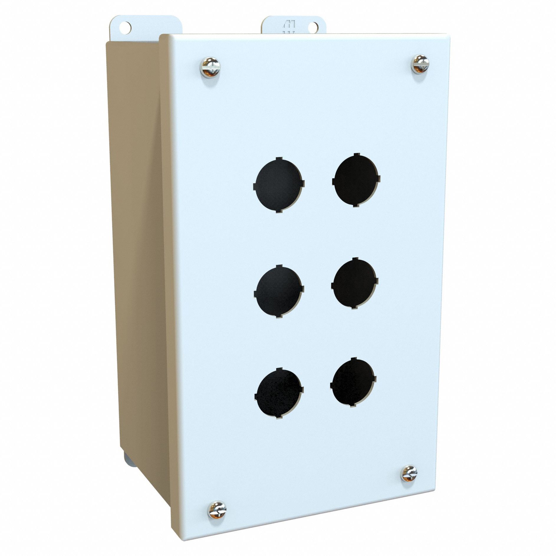 HAMMOND, 22mm, 6 Holes, Push Button Enclosure - 819ZJ3|MPB6LG - Grainger