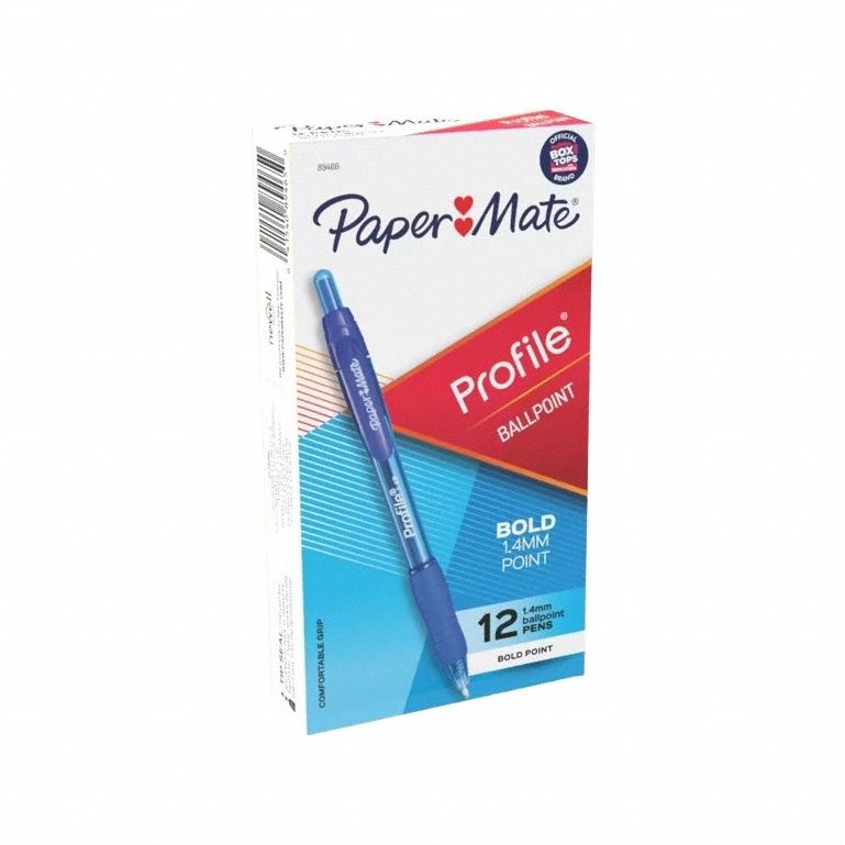 PAPER MATE, Profile, Blue / (12) Blue, Pen - 2LTZ2|89466A - Grainger