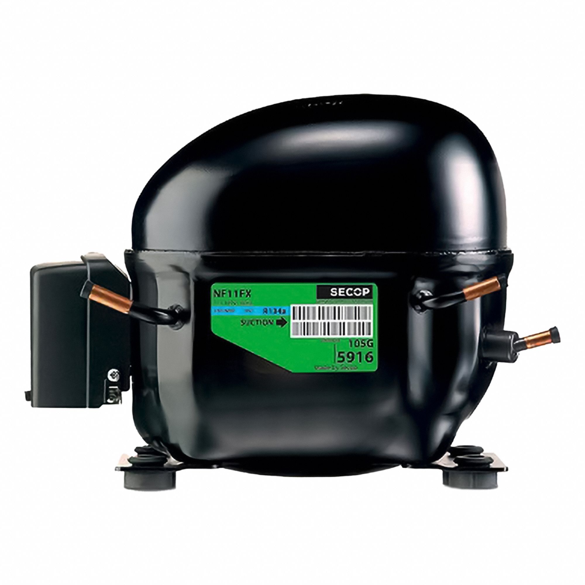 SECOP, Reciprocating, 2,279 BtuH Cooling, Compressor - 828AH1|NF11FX-1 ...