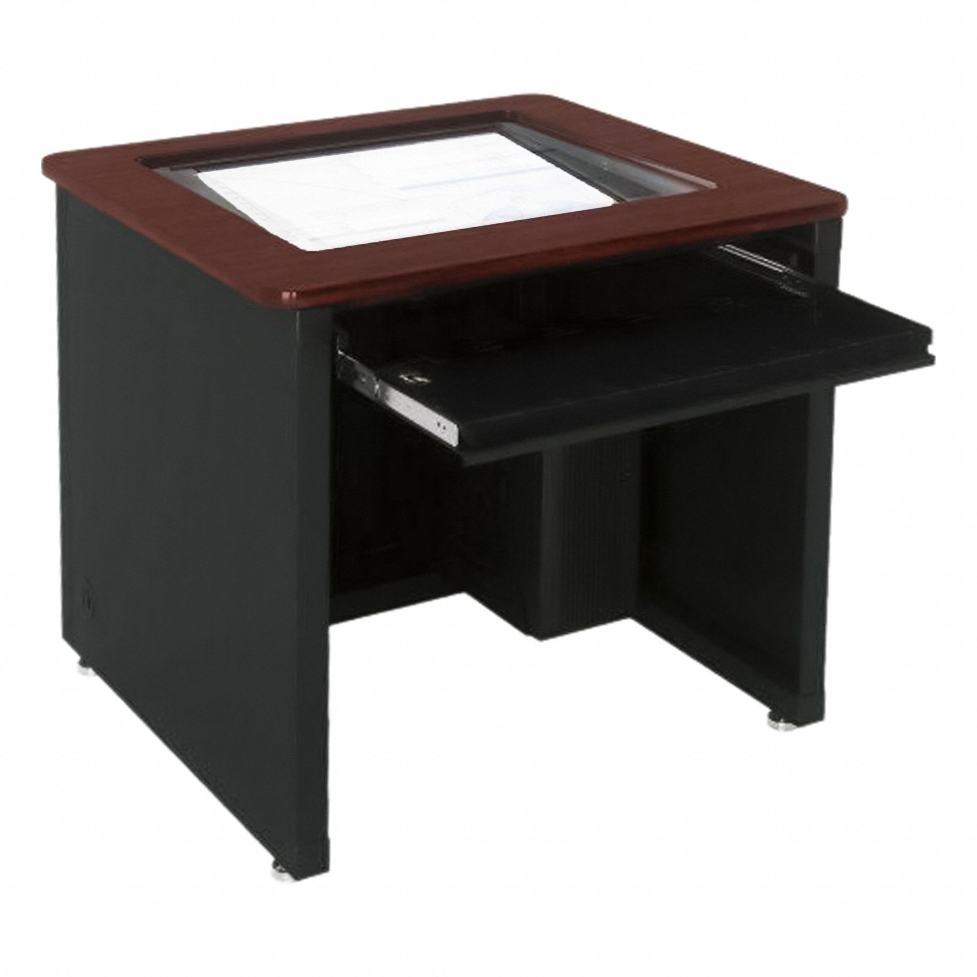 VERSADESK, Wood, Cherry, Computer Desk - 875M39|DV3624-BC - Grainger