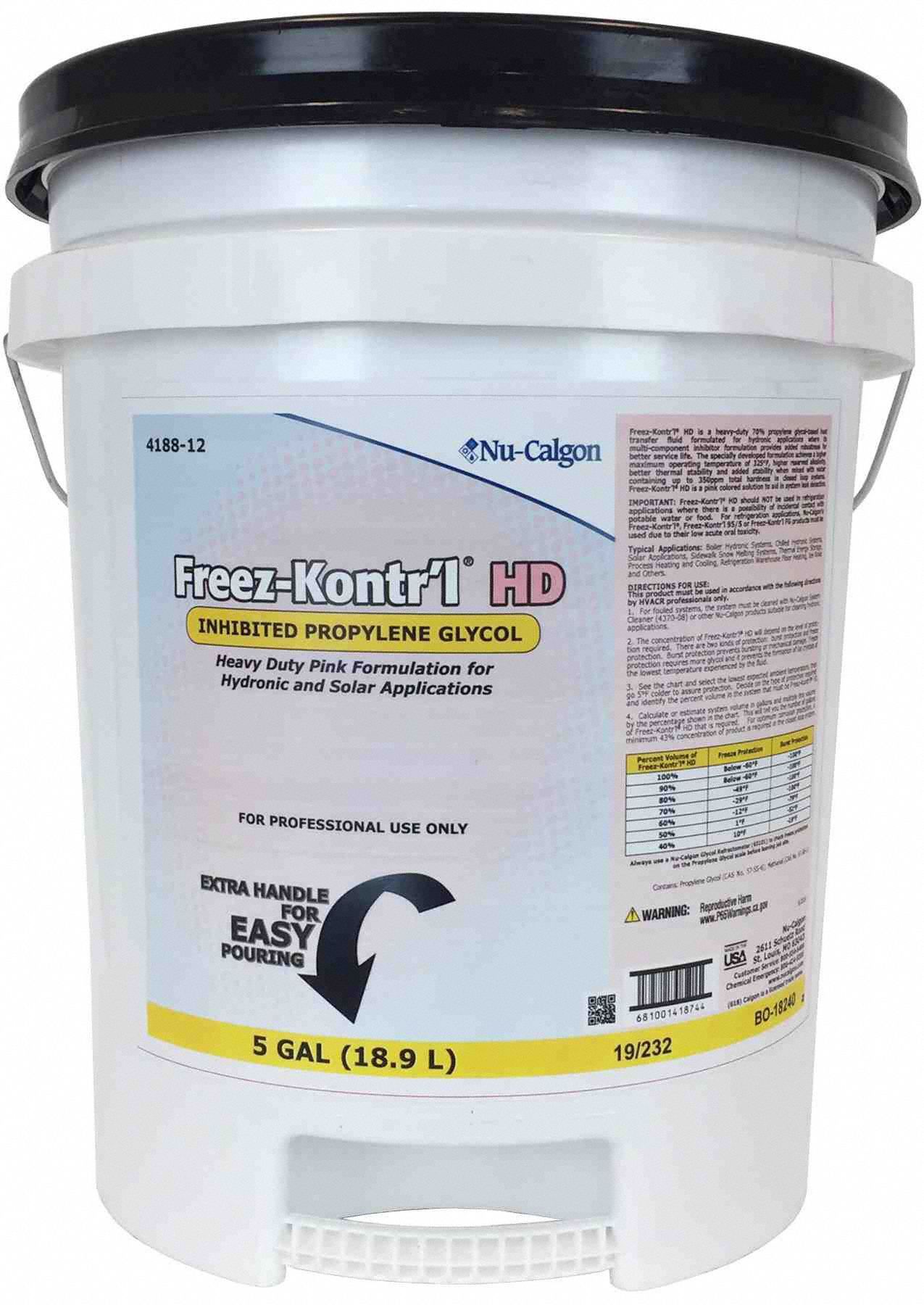 NU-CALGON, Freez-Kontr'l HD, Not Food Safe, Freeze Protectant - 809N51 ...