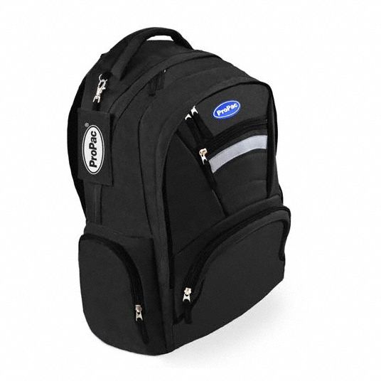 PROPAC, INC., Black, Zipper, Backpack - 826W38|D2012-BLK - Grainger