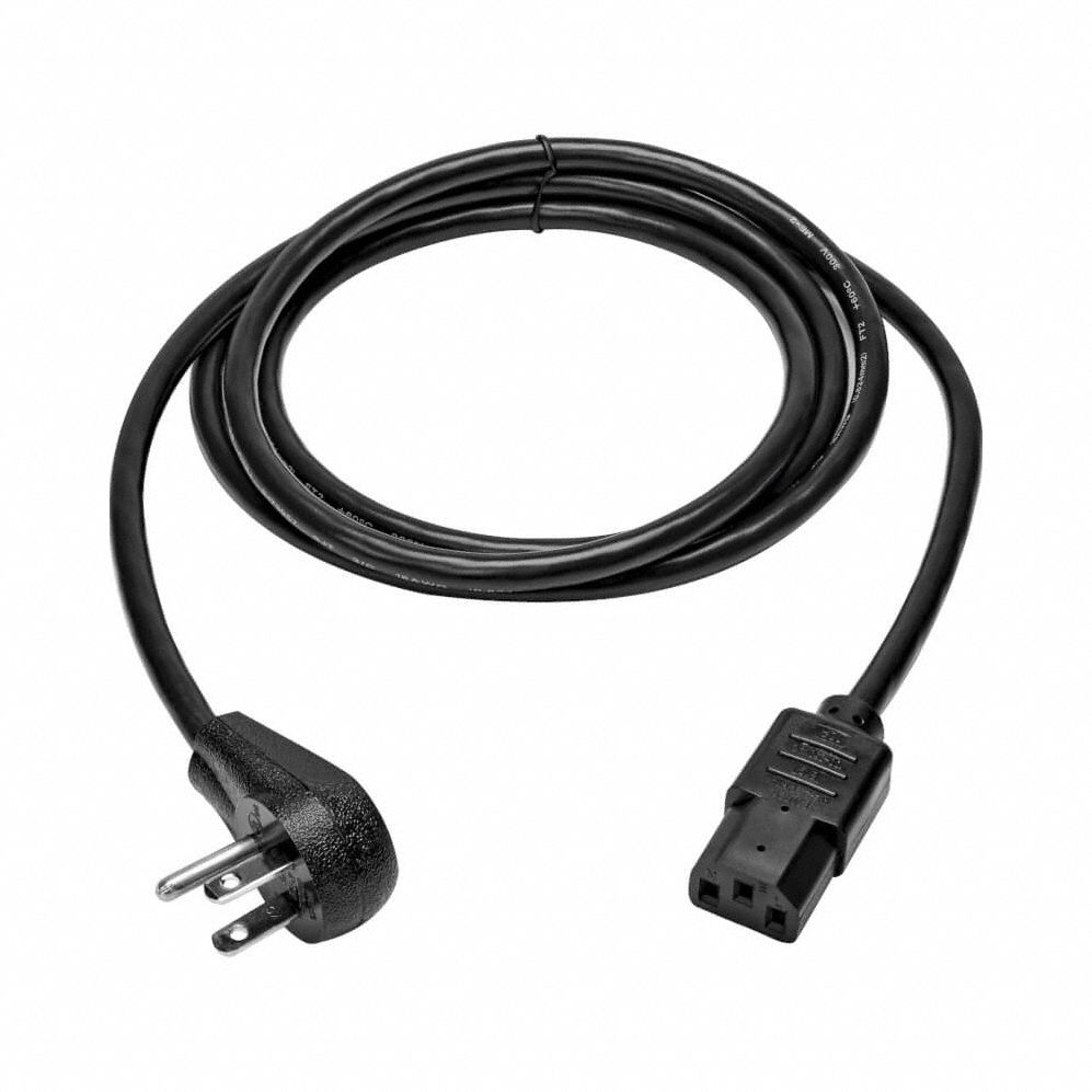 EATON TRIPP LITE SERIES, 6 ft Lg, NEMA 5-15P to C13 - 10A Plug, Power Cord - 887M63|P006-006-15D ...