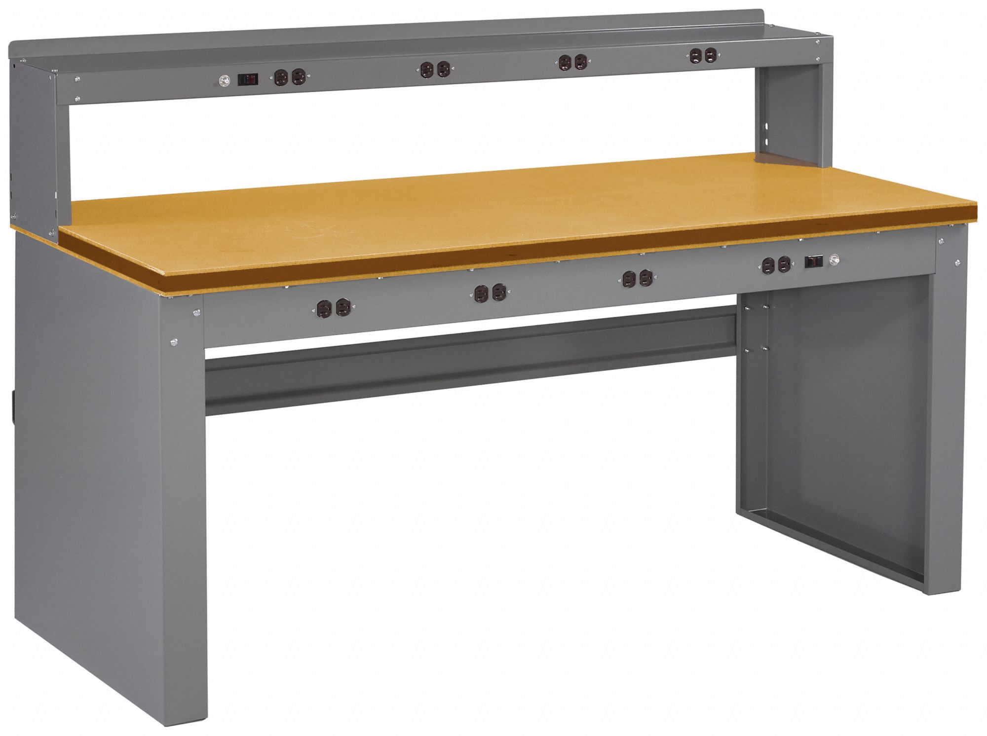 TENNSCO, Fixed Ht, Tempered Hardwood, Workbench - 39FL40|EB-2-3672C ...