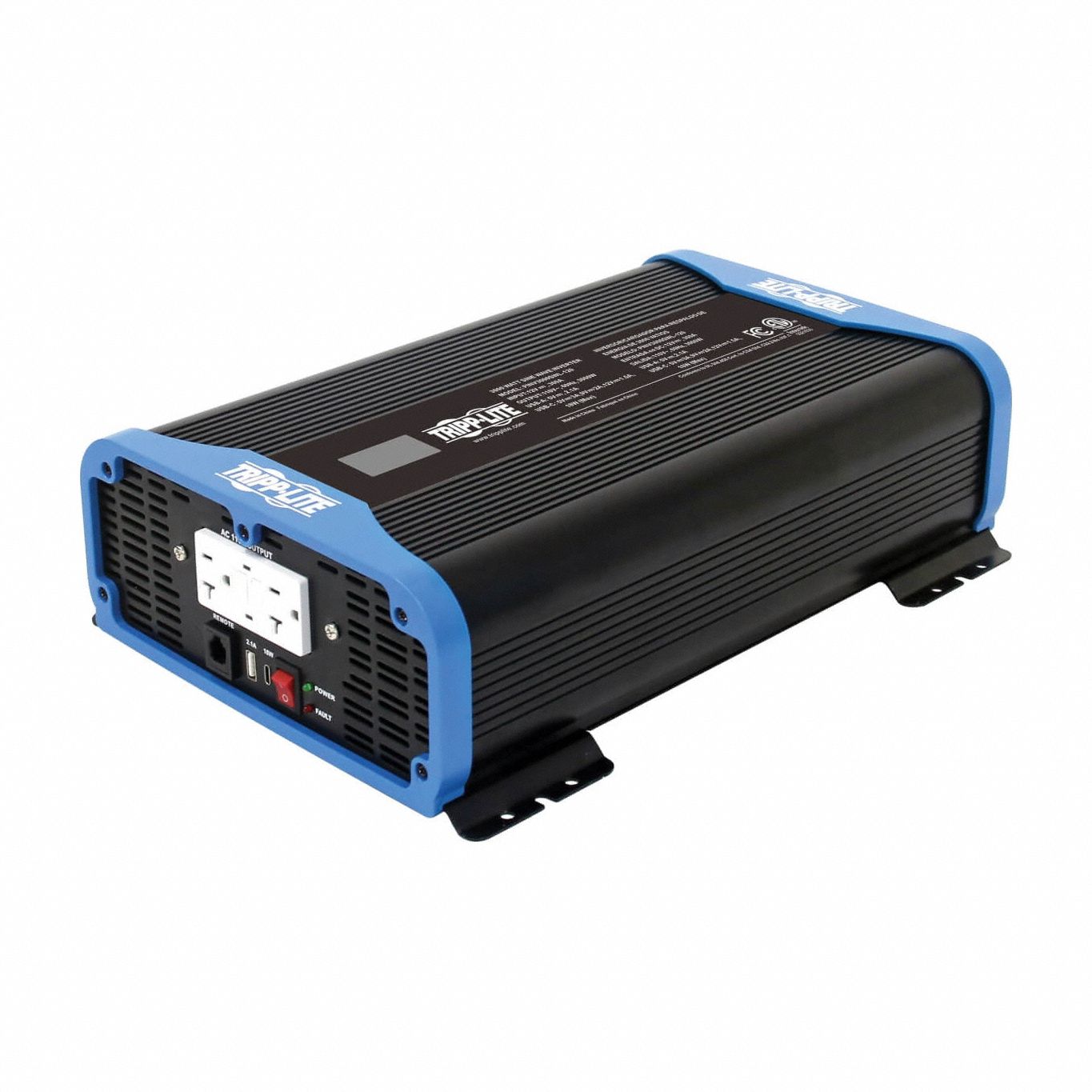 EATON TRIPP LITE, Pure Sine Wave, 2 USB Ports, Power Inverter - 887MM2 ...