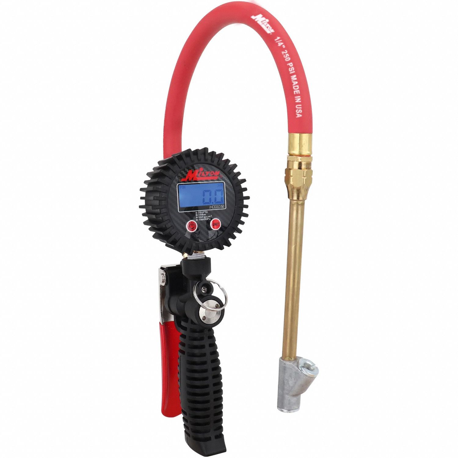 MILTON, Inflator/Pressure Gauge, Dial, Digital Inflator Gauge - 806D86 ...