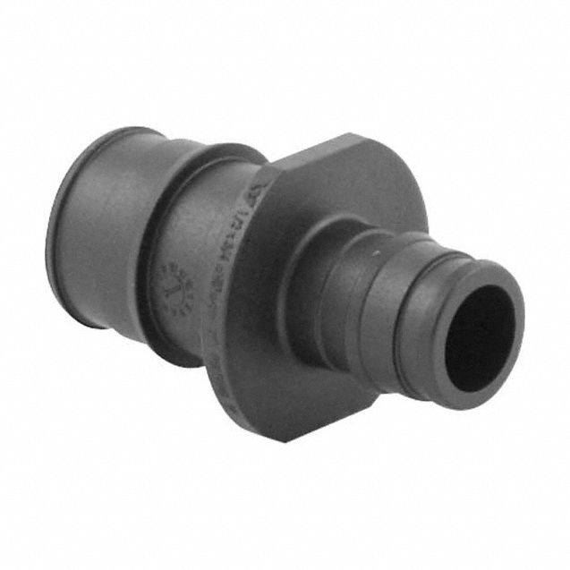 UPONOR, 1/2 in Pipe x 3/4 in Pipe Size, Barbed x Barbed, Barbed Fitting ...