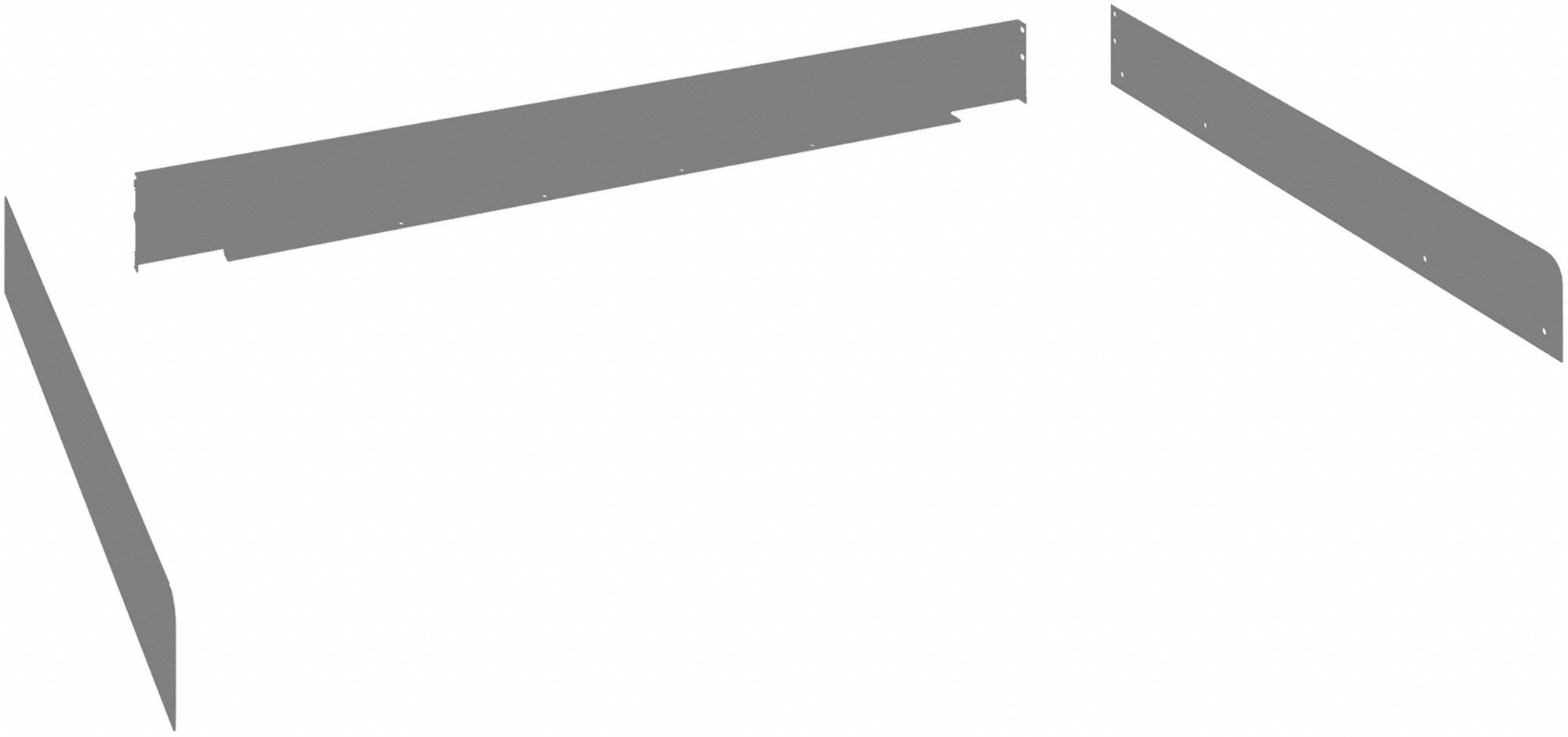 TENNSCO, 48 in Overall Wd, 36 in Overall Dp, Back & Side Stop Kit ...