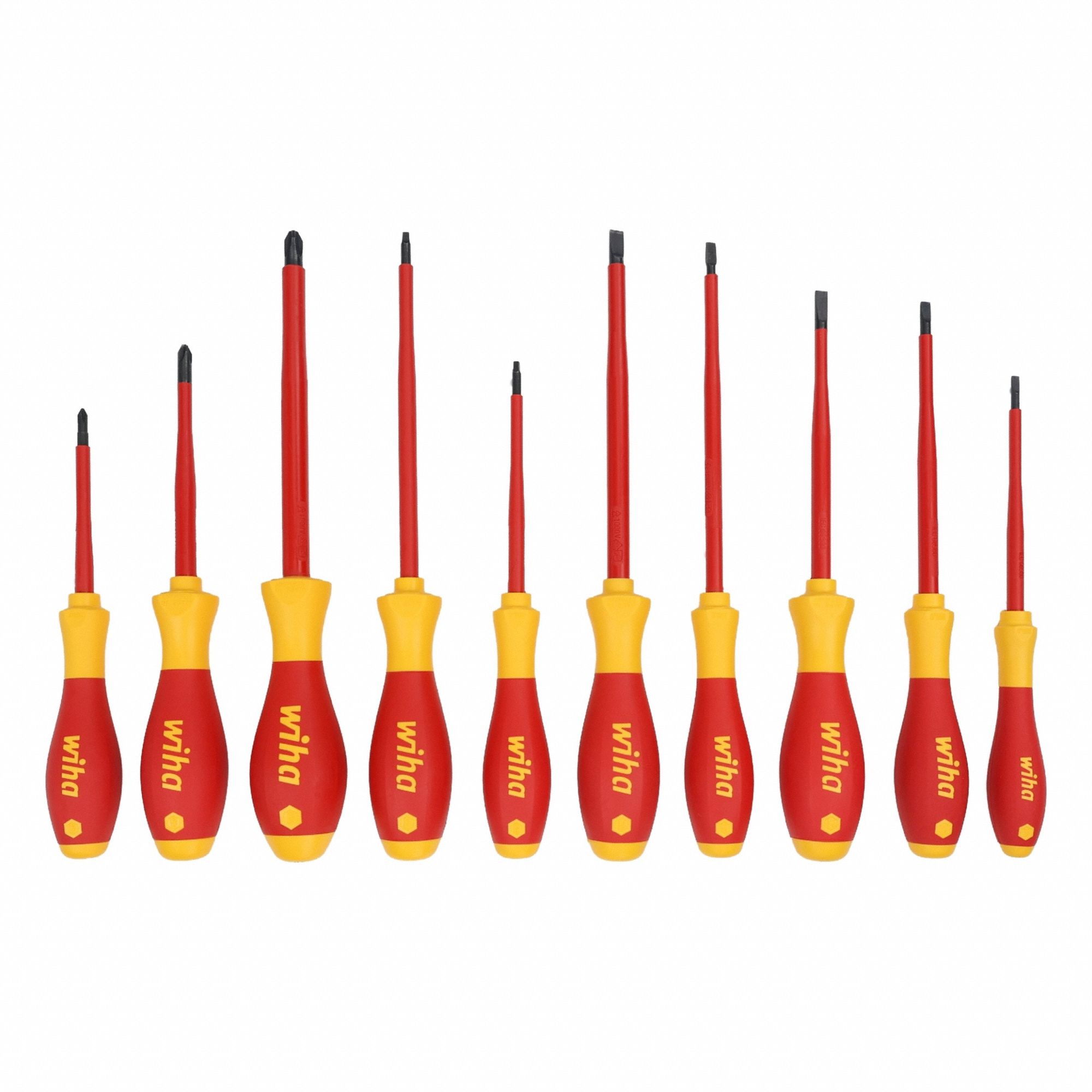 WIHA, 1-10 Pieces, 10 Pieces, Insulated Screwdriver Set - 833DM2|32080 ...