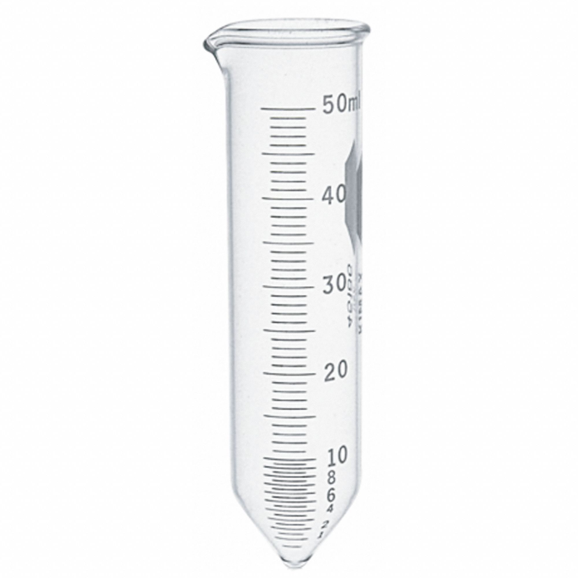 3.3 Borosilicate Glass, 50 mL, Conical Centrifuge Tube - 52NL05|45186-50 - Grainger