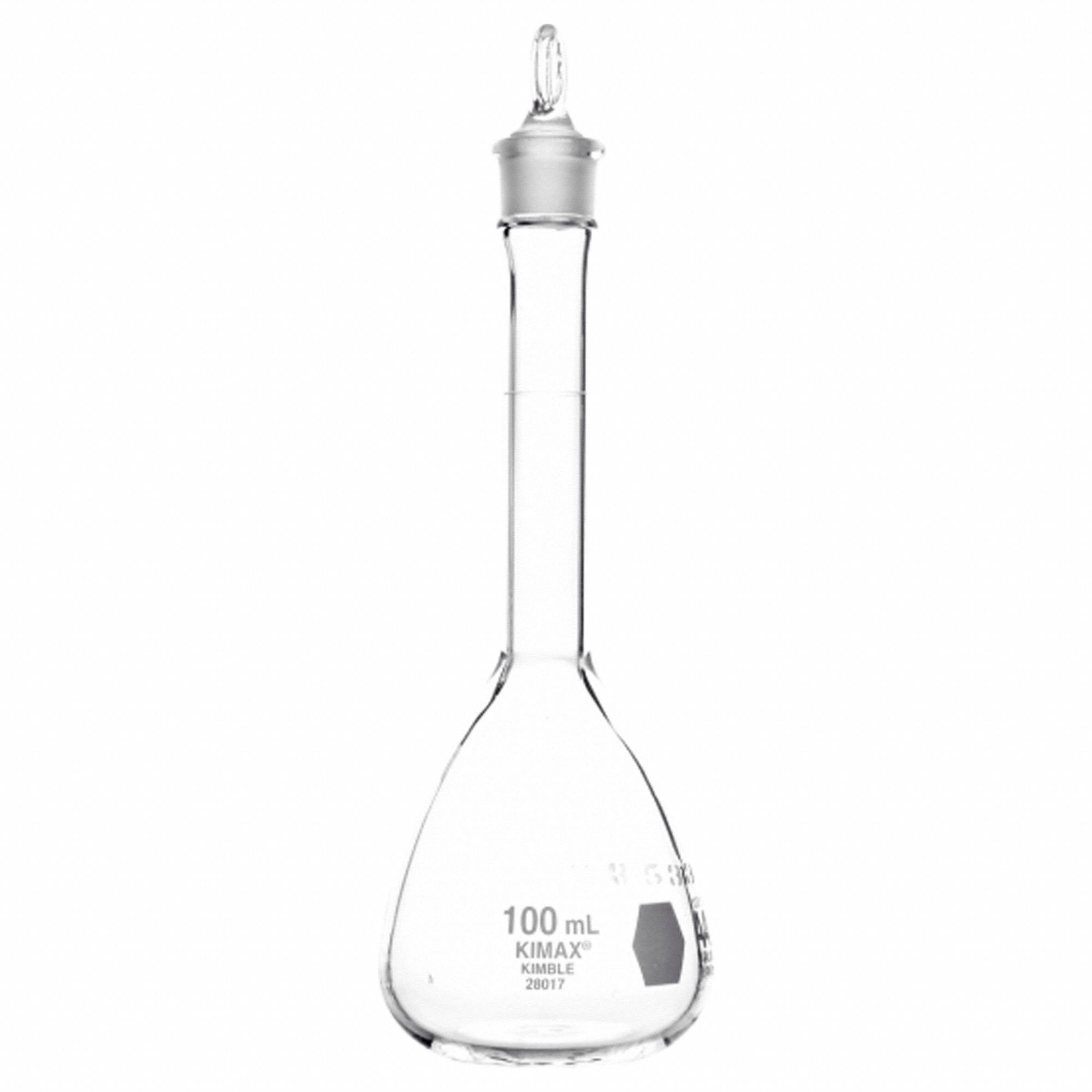 Borosilicate Glass, 100 mL Capacity - mL, Volumetric Flask - 52NJ77|28017-100 - Grainger